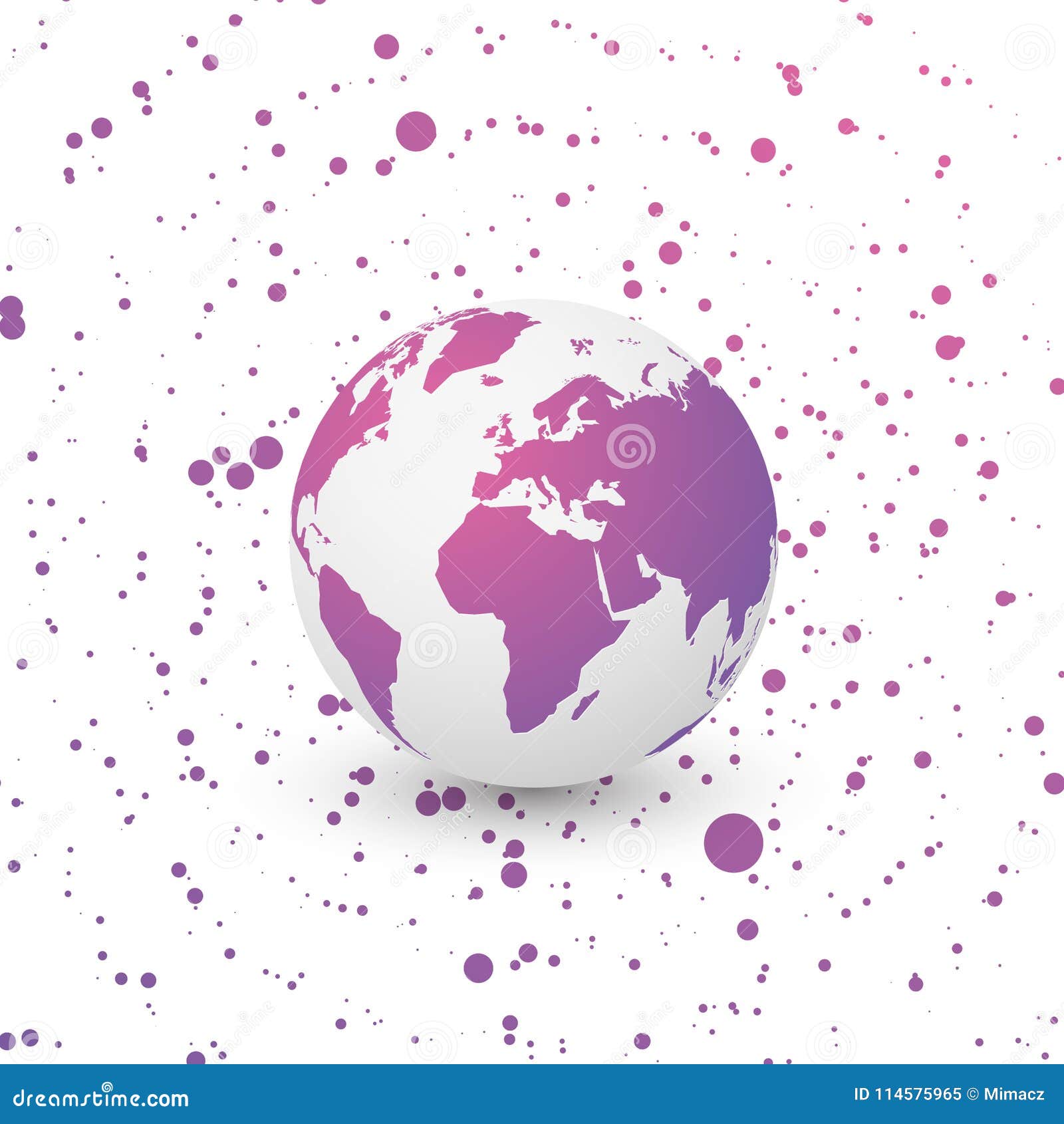 Violet World Map Stock Image | CartoonDealer.com #102292825