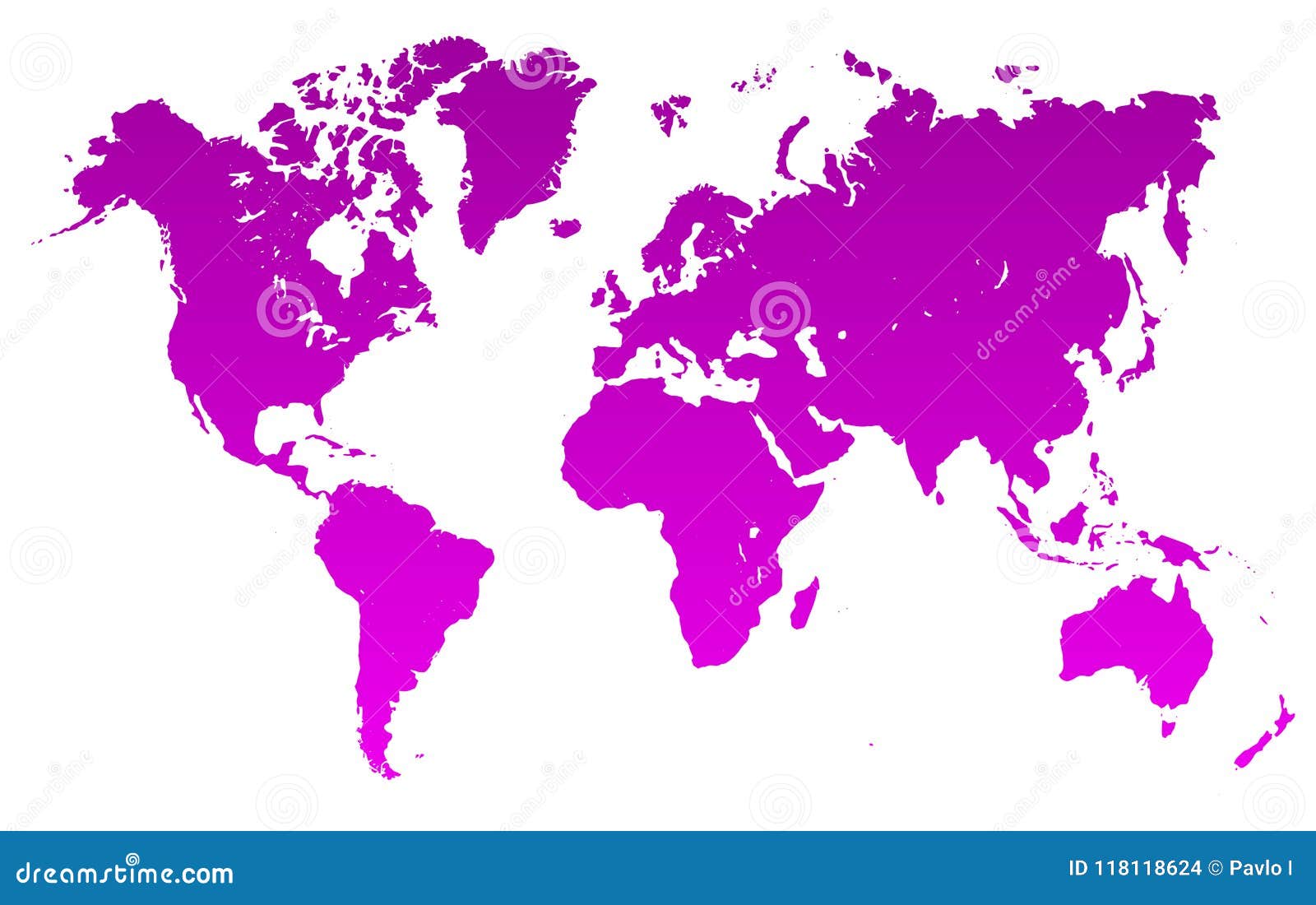 Violet World Map - vector ilustración del vector. Ilustración de ...