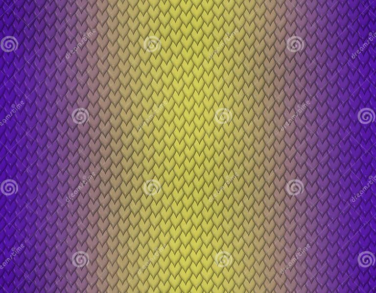 Violet and Yellow Gradient Snake Skin Pattern, Short Sharp Scale Stock ...