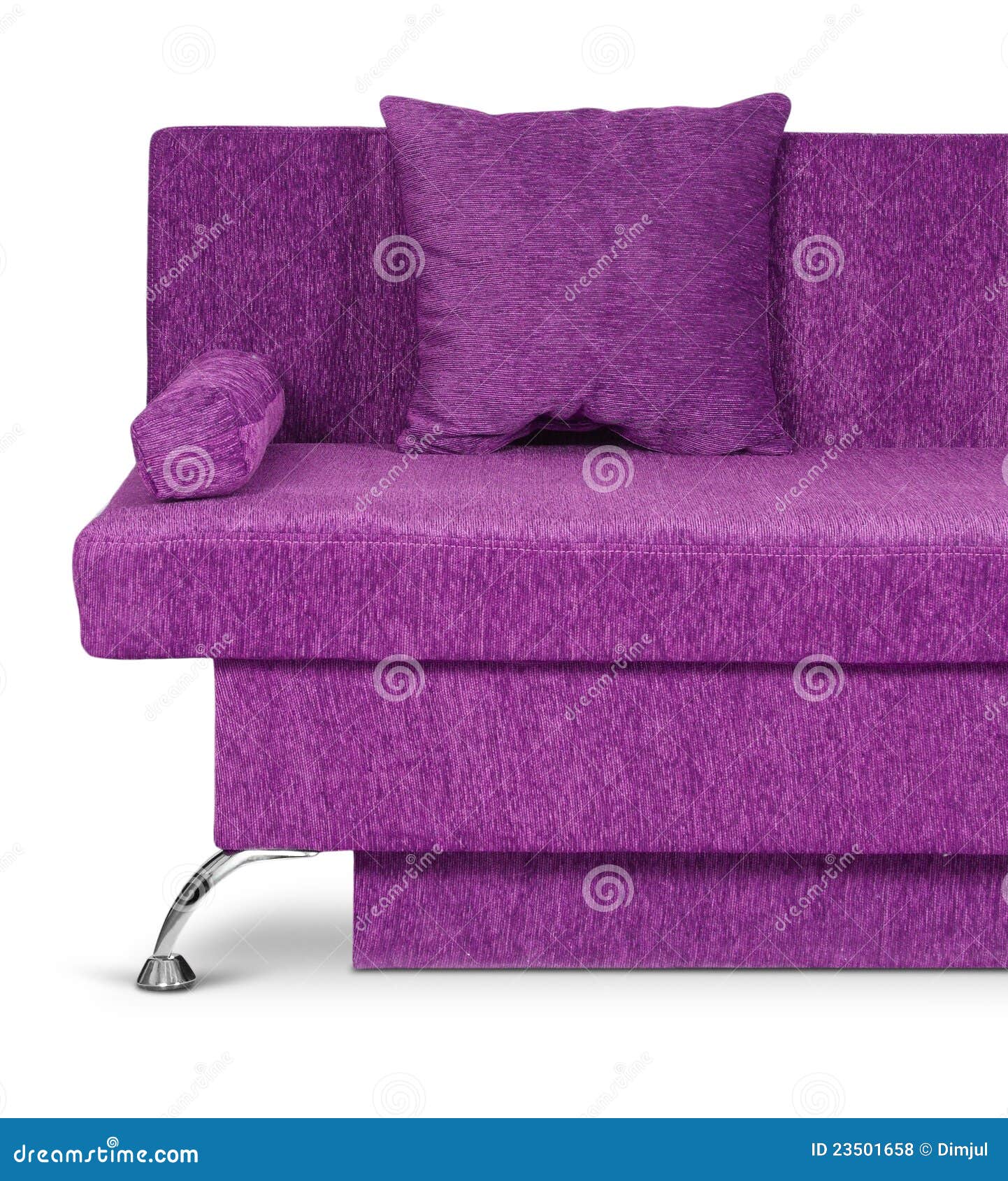 Violette bank op wit stock foto. Image of comfortabel - 23501658