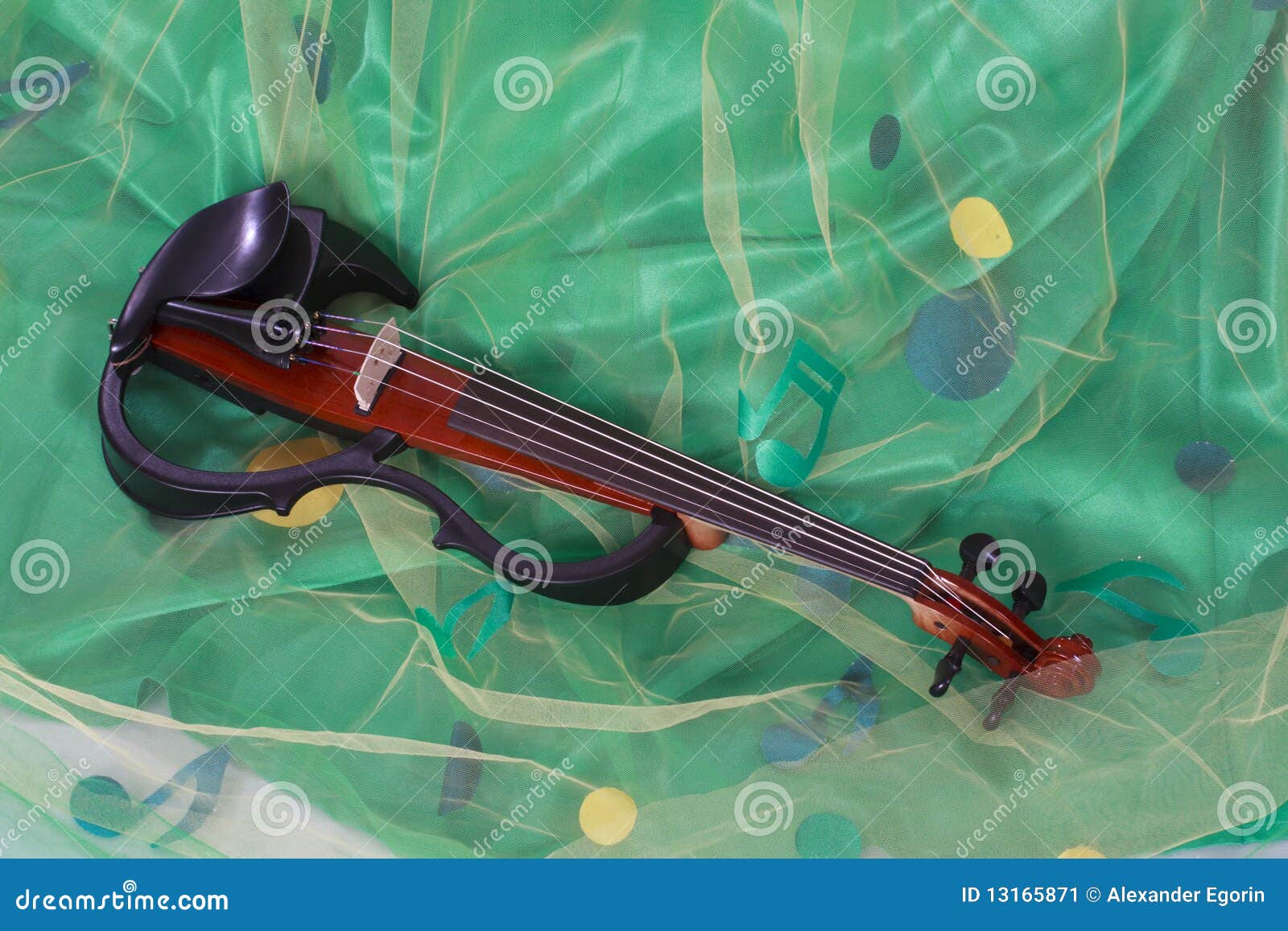 Green Electric Violin