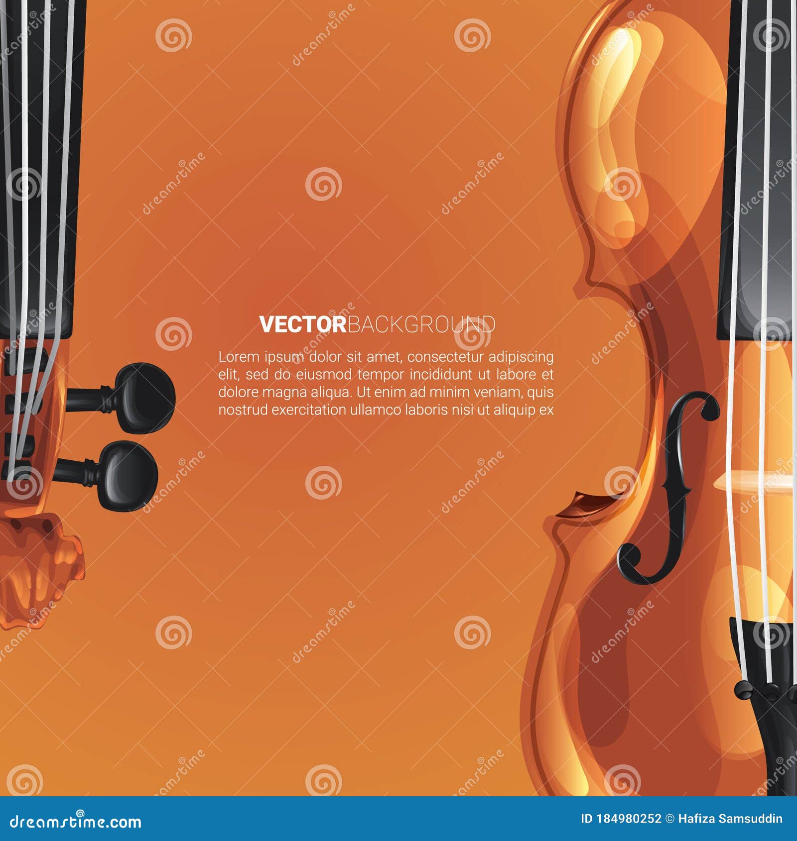 Violin Background Vector Illustration | CartoonDealer.com #52271528