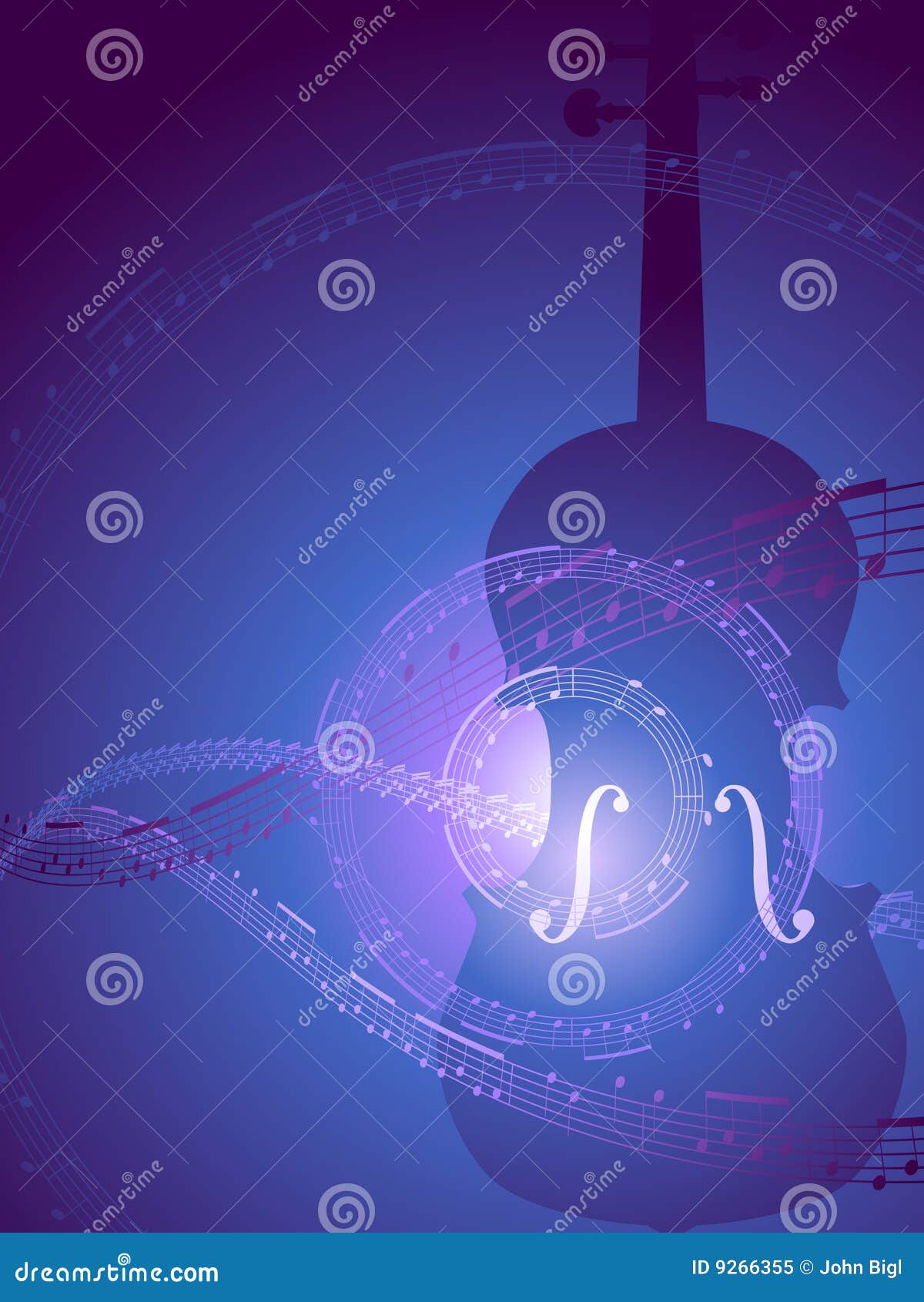 Violin Background Vector Illustration | CartoonDealer.com #52271528