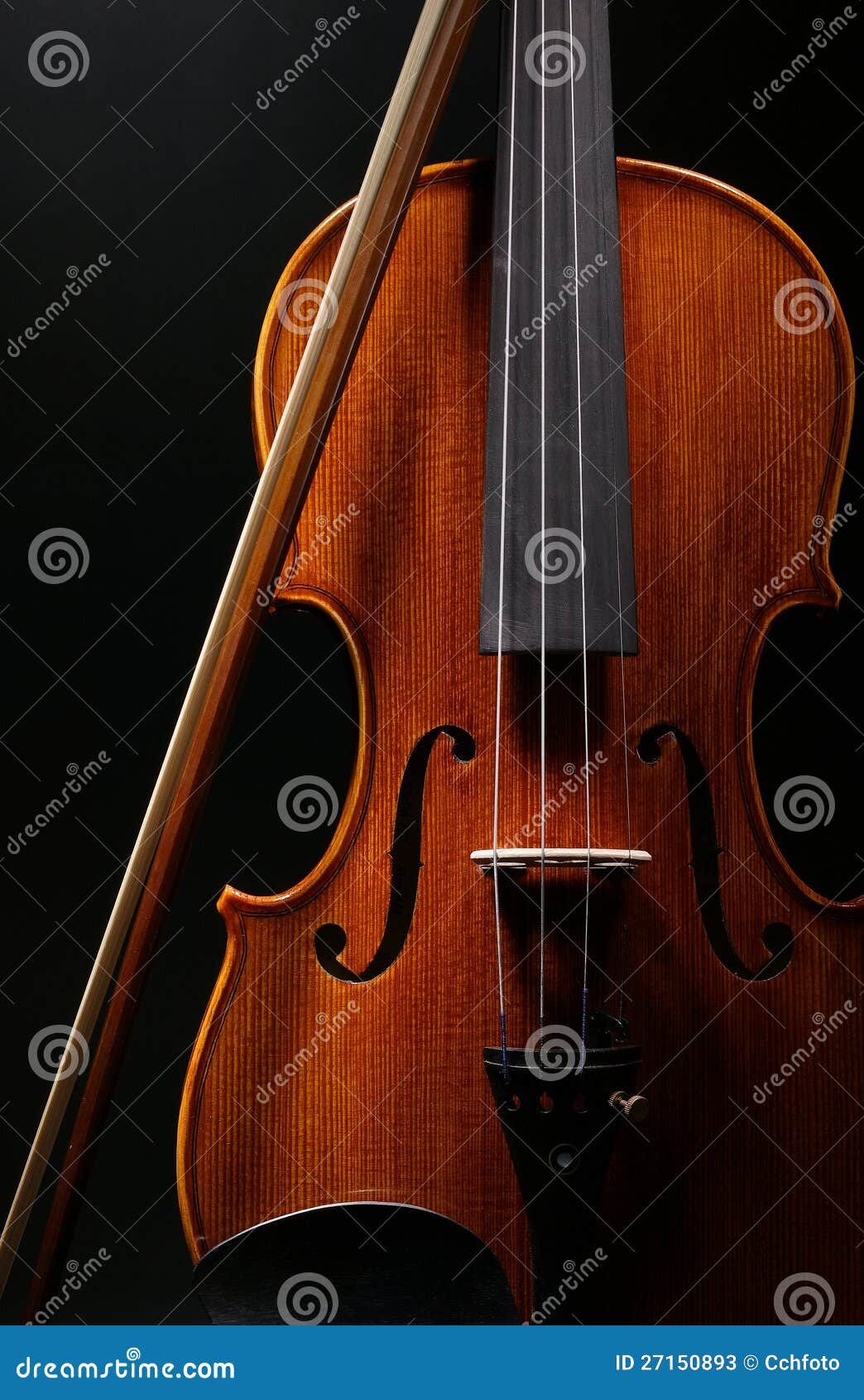 Violin with Black Background Stock Image - Image of instruments, luxury ...