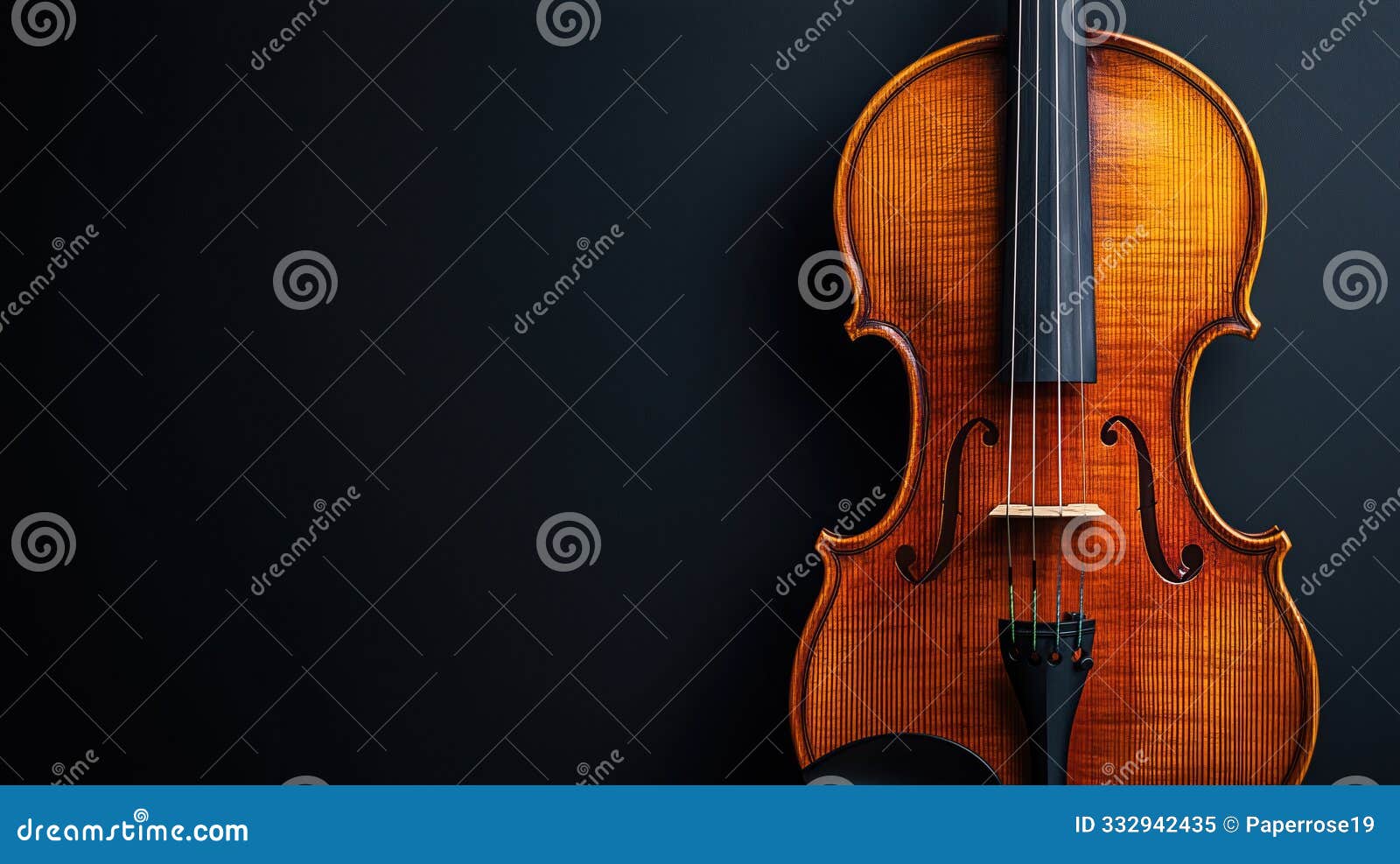 Violin on black background stock image. Image of viola - 332942435