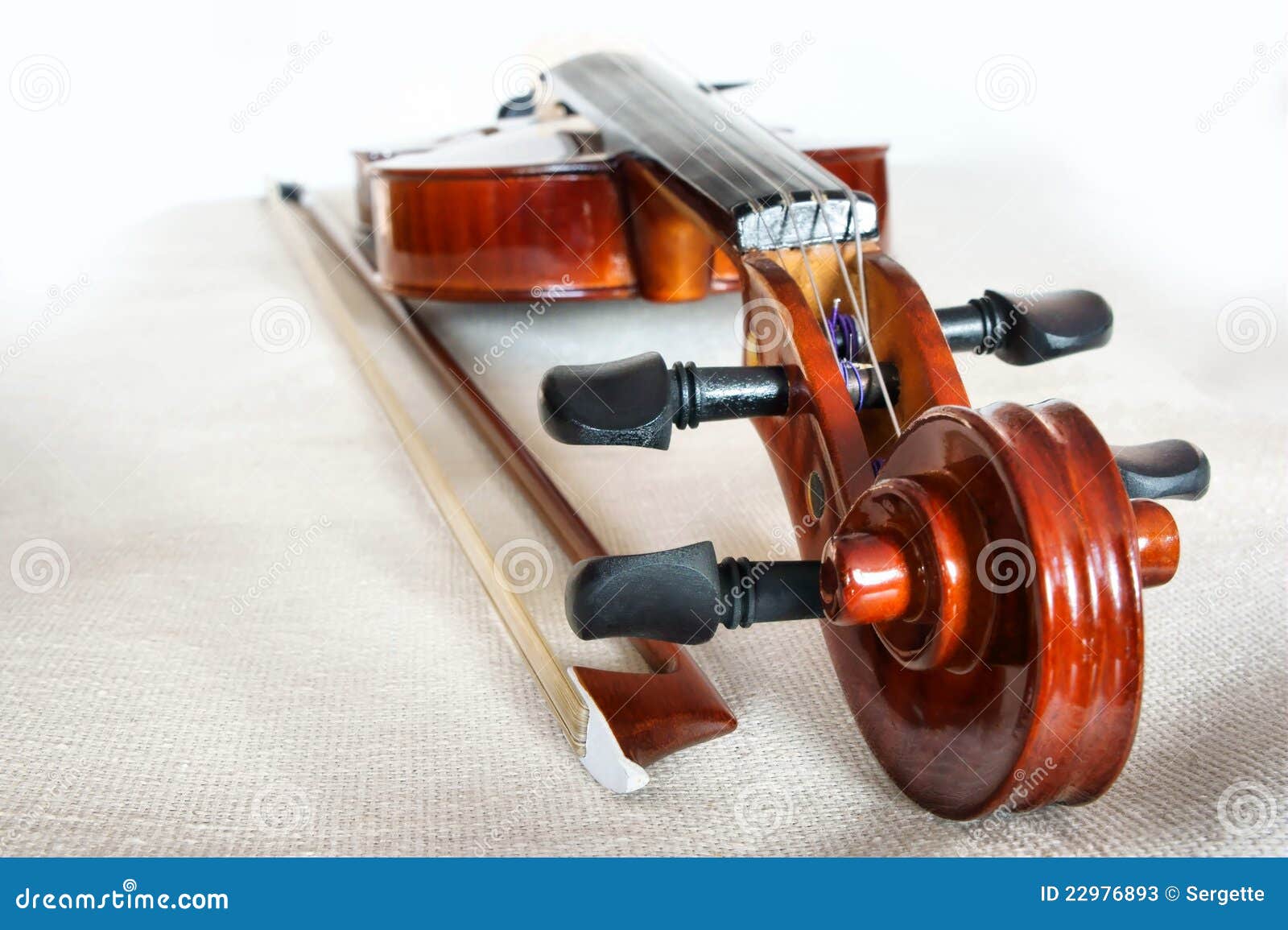 Violin and Bow. stock image. Image of tool, solo, orchestra - 22976893