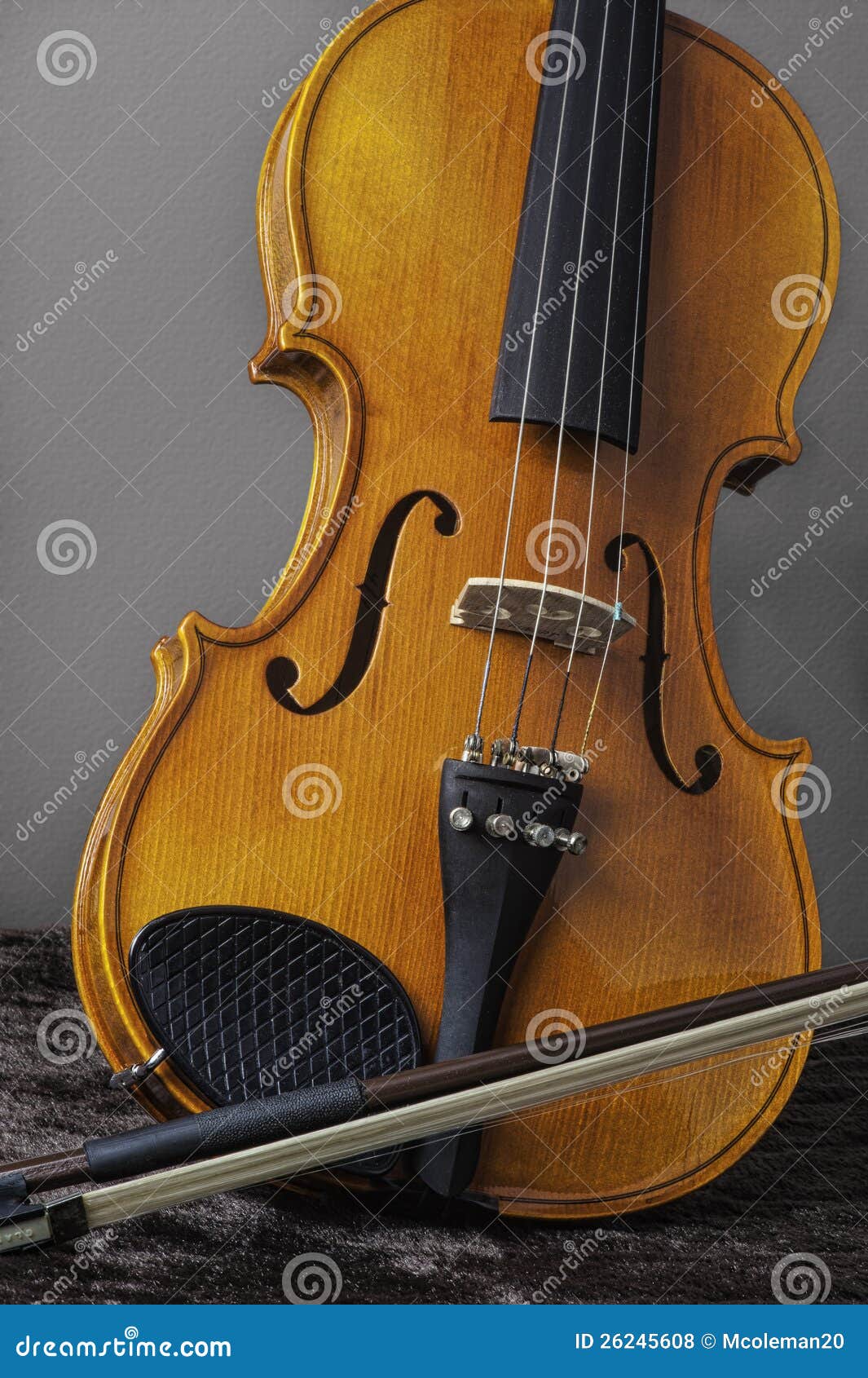 Violin and Bow stock photo. Image of instrument, solo - 26245608