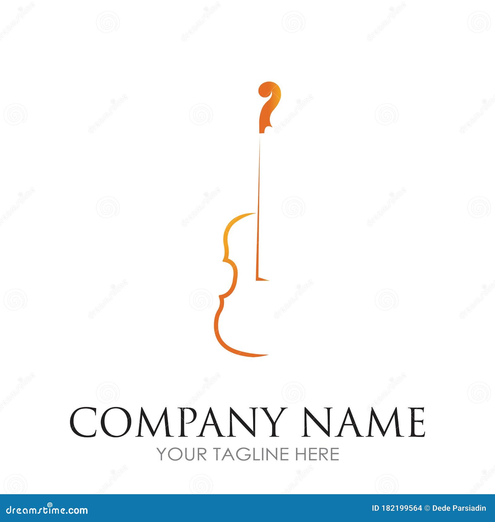 Violin / Classical Music - Vector Logo Illustration Design Template ...