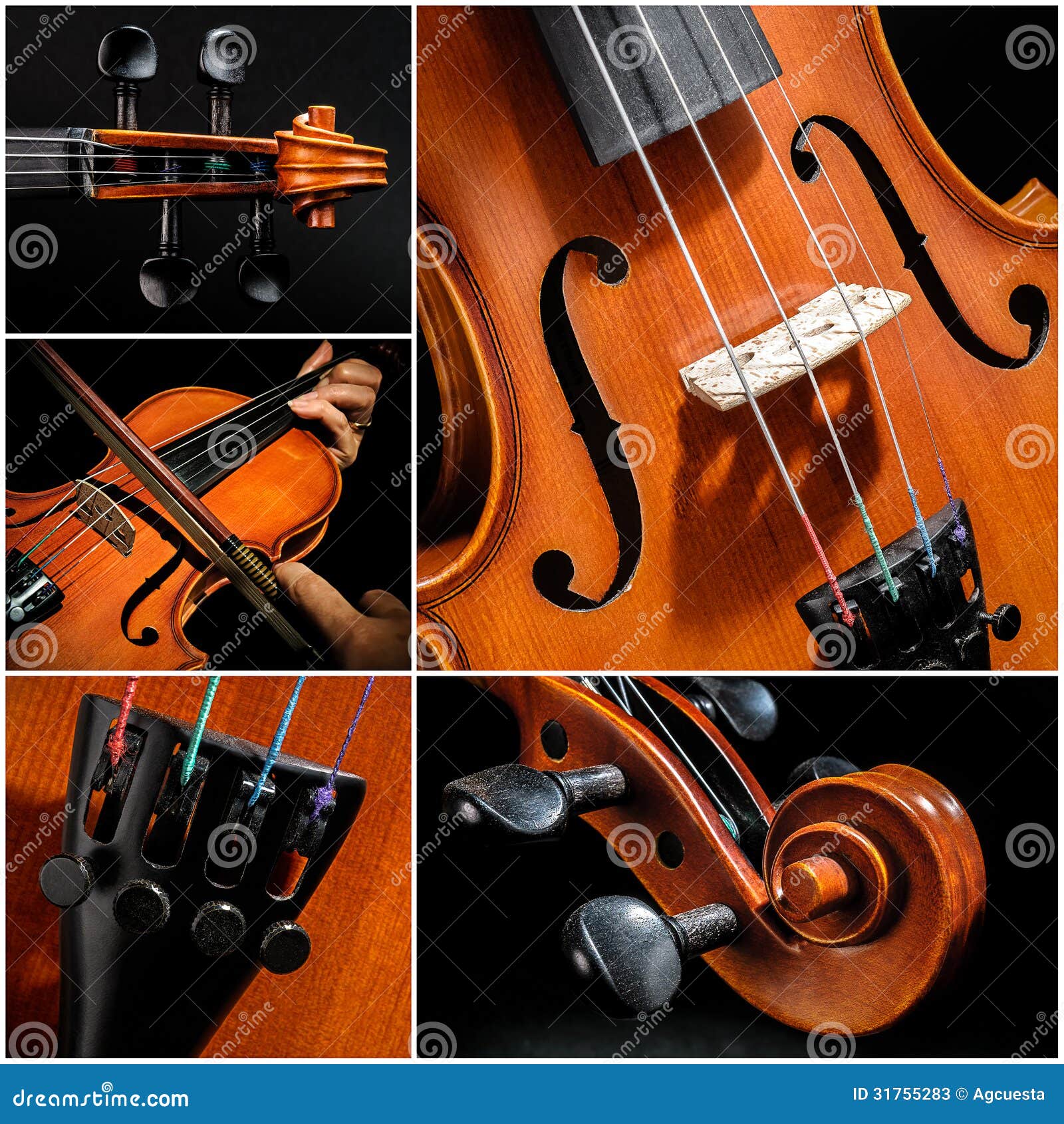 Violin Collage stock image. Image of baroque, background - 31755283