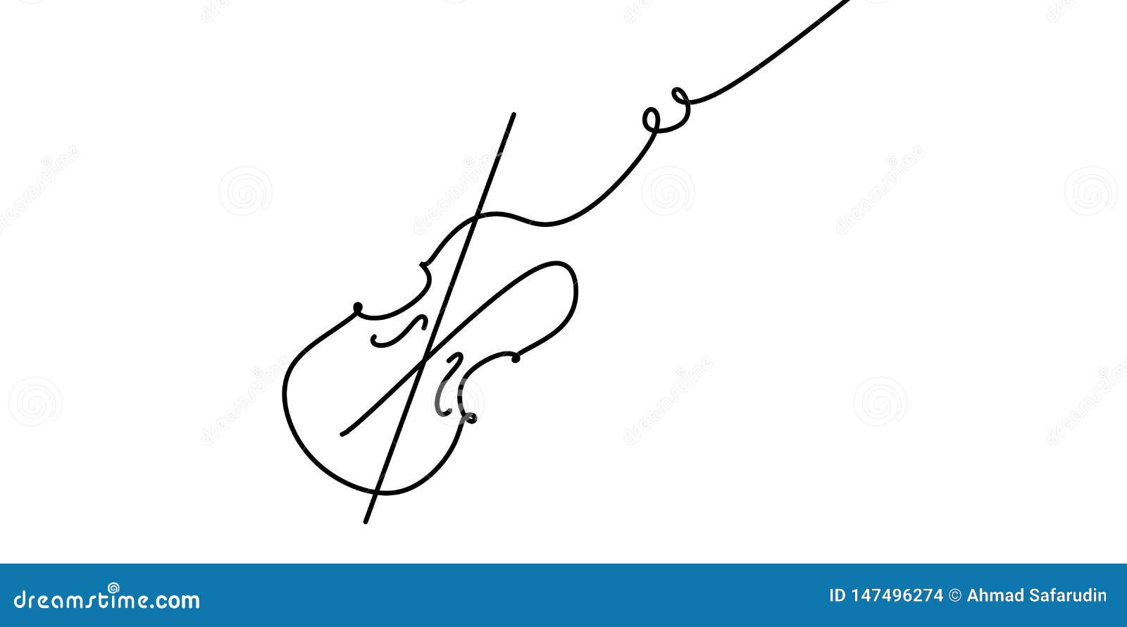 Violin Continuous One Line Drawing Minimalist Design Isolated On White ... Violin Continuous One Line Drawing Minimalist Design Isolated On White ...