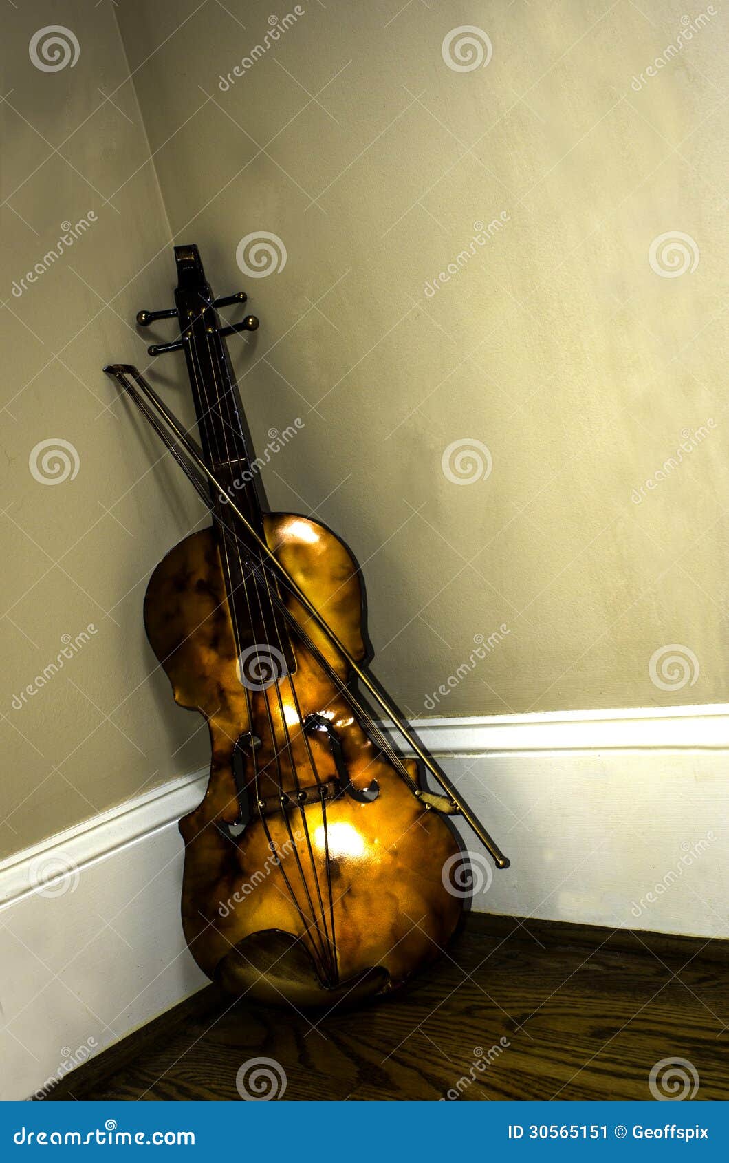 Violin in the corner. stock image. Image of corner, instrument - 30565151
