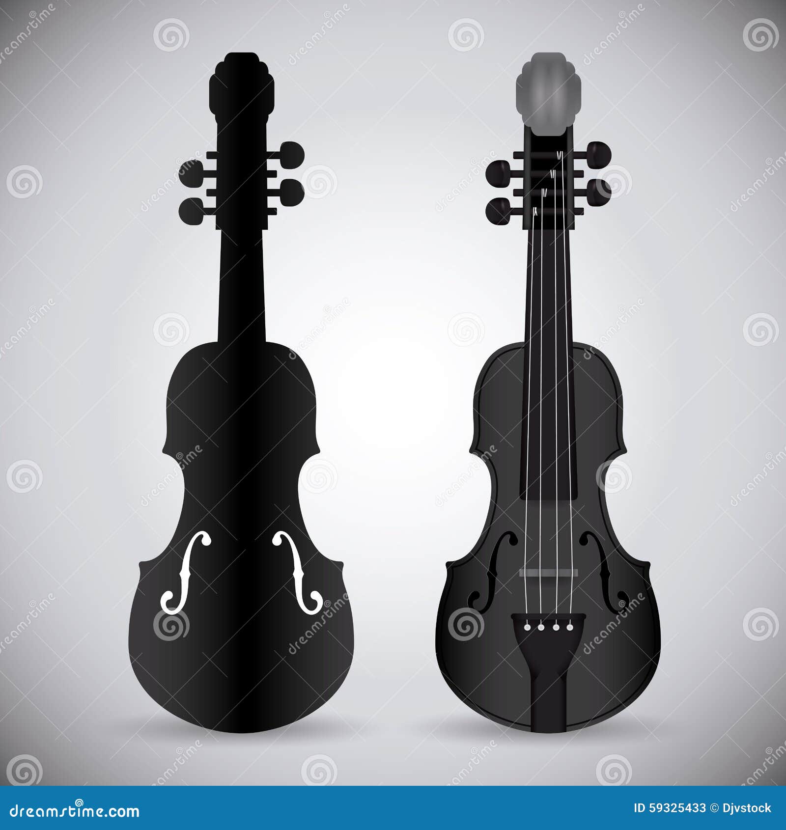 Violin design. stock vector. Illustration of media, musical - 59325433