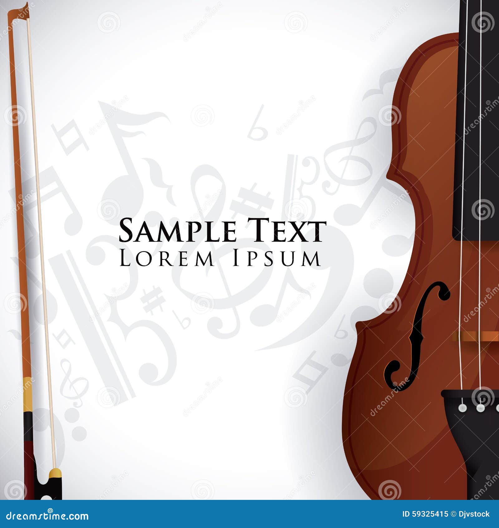 Violin design. stock vector. Illustration of record, track - 59325415