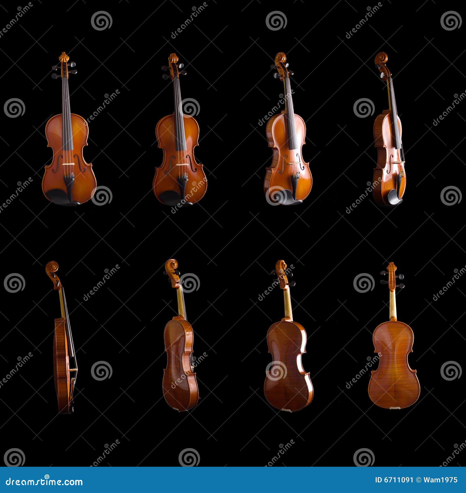 Violin From Different Angles Stock Image - Image: 6711091