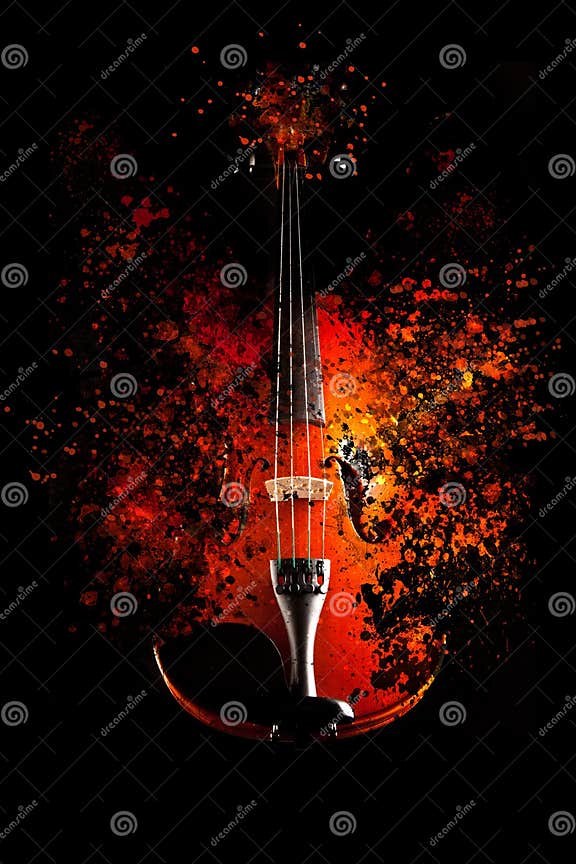 Violin is exploding stock photo. Image of fiddle, sheet - 31293122
