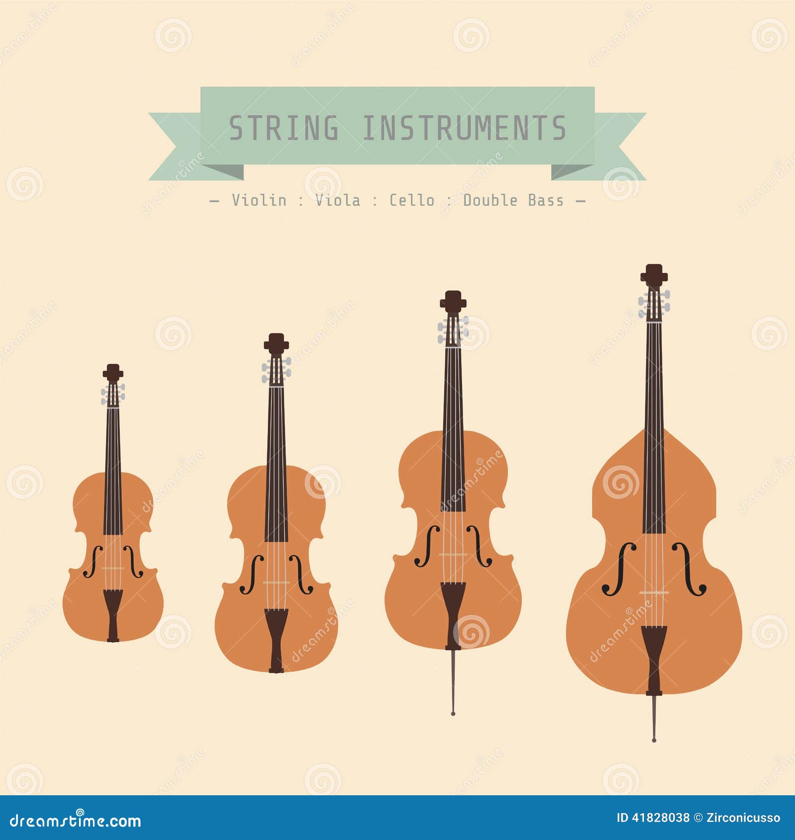 Violin family stock illustration. Illustration of instrument - 41828038 Violin family stock illustration. Illustration of instrument - 41828038