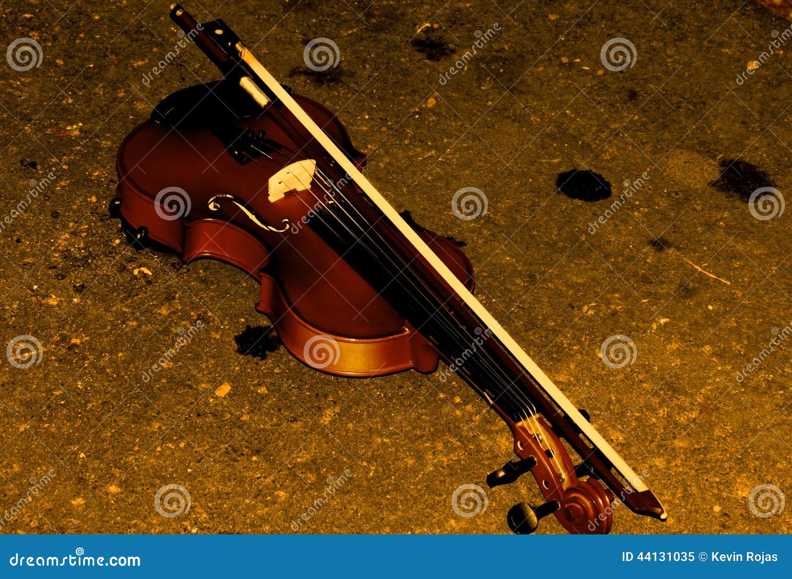 Violin in the ground stock image. Image of violin, laying - 44131035