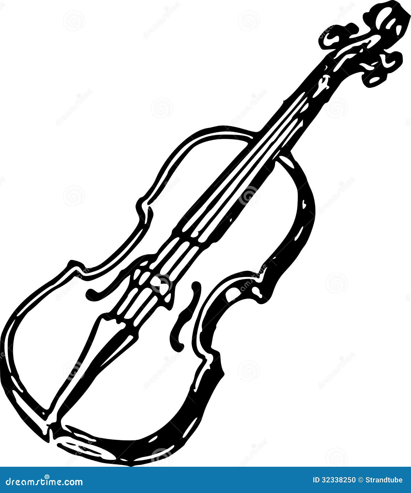 Violin /Eps stock vector. Illustration of funky, blue - 32338250