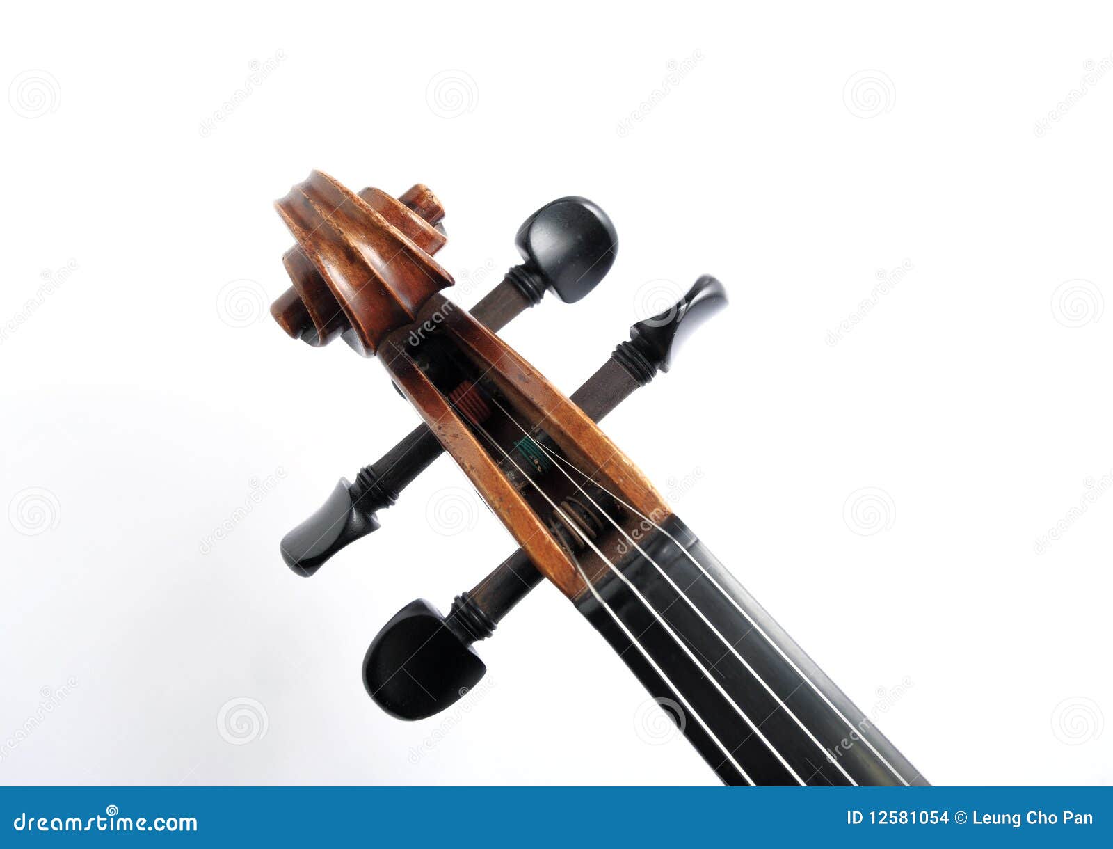 Violin head stock photo. Image of strings, neck, music - 12581054