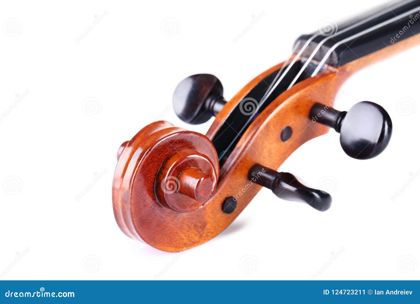 Violin head stock image. Image of style, color, chord - 124723211