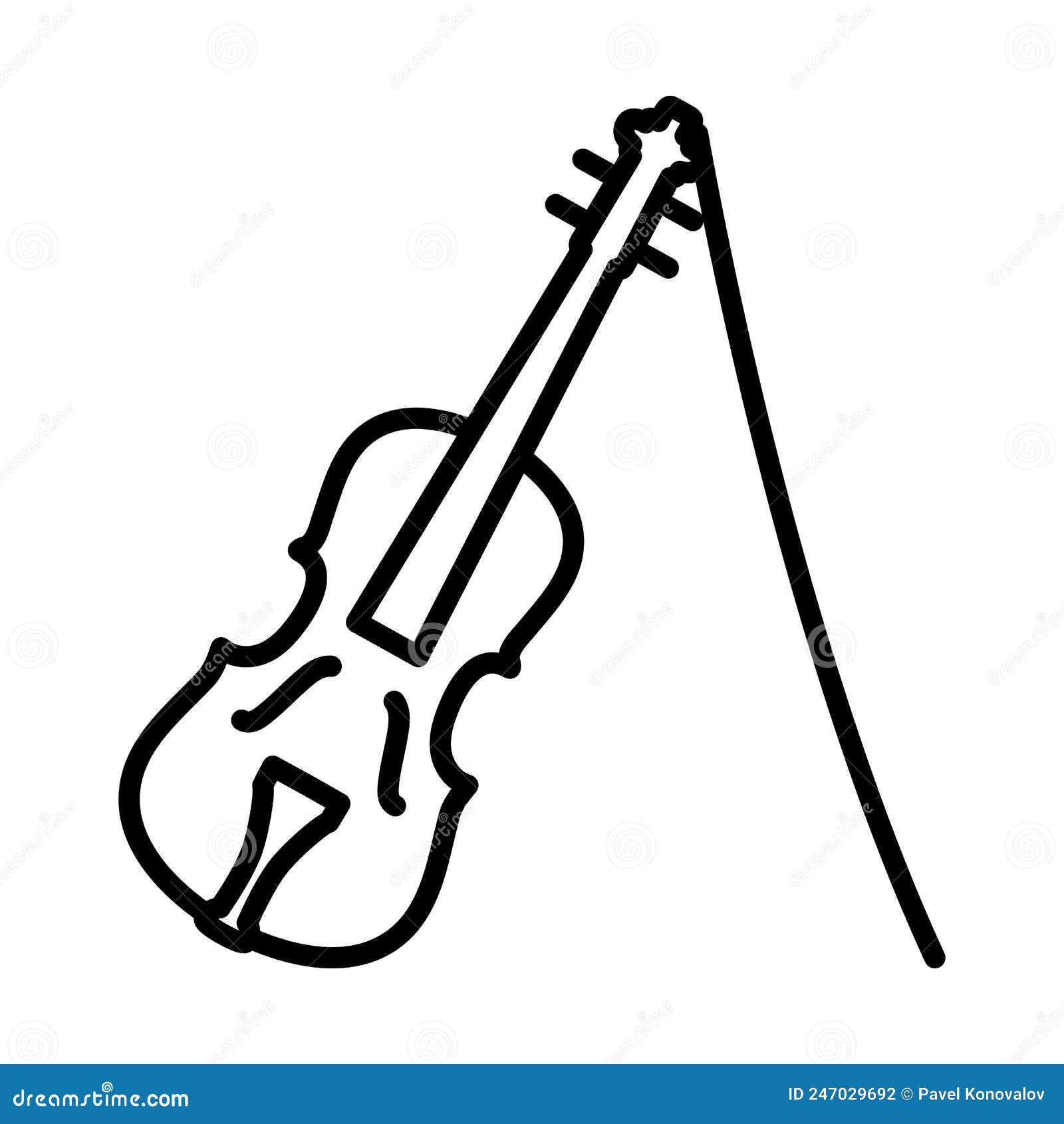 Violin Icon stock vector. Illustration of instruments - 247029692