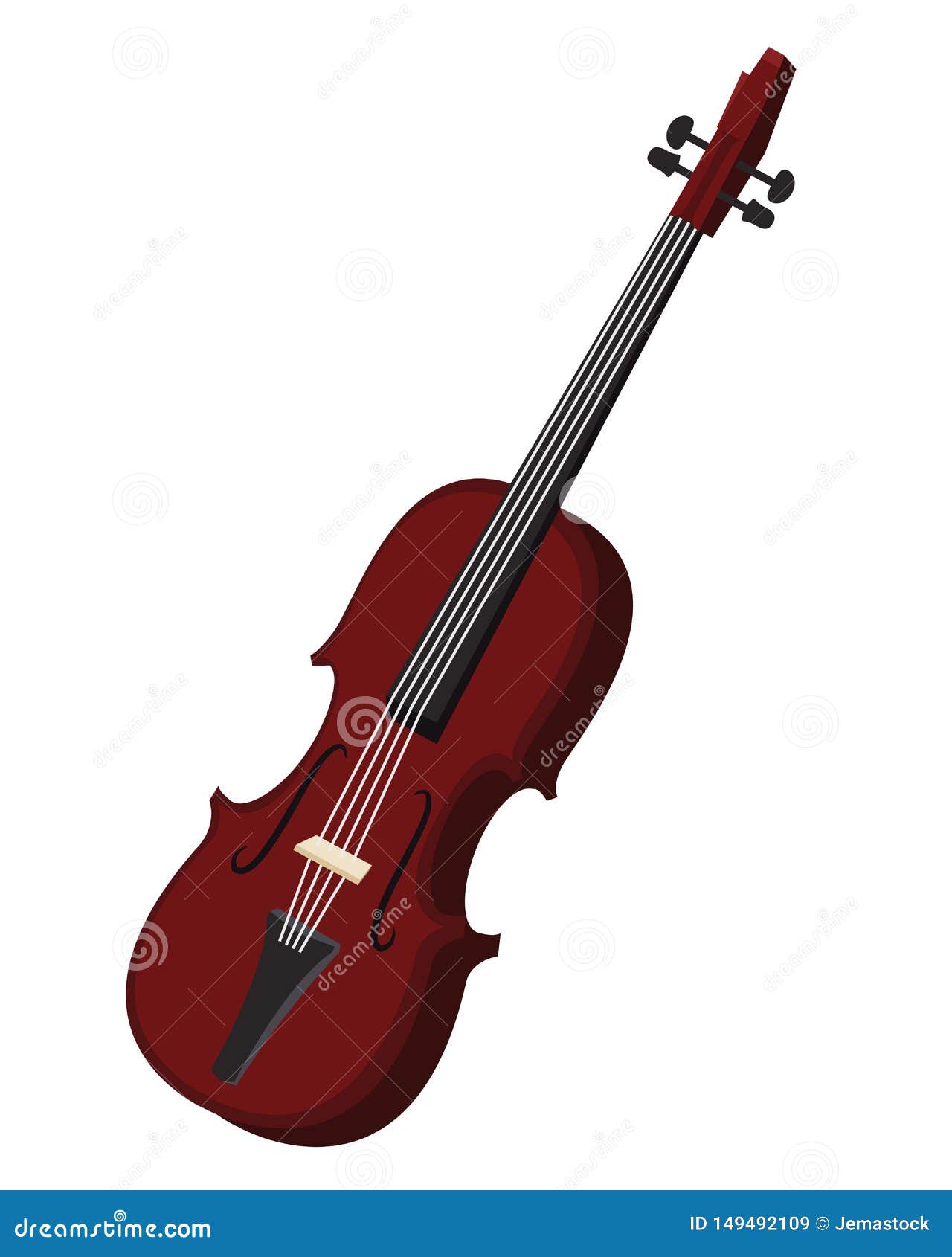 Violin icon cartoon stock vector. Illustration of instrument - 149492109