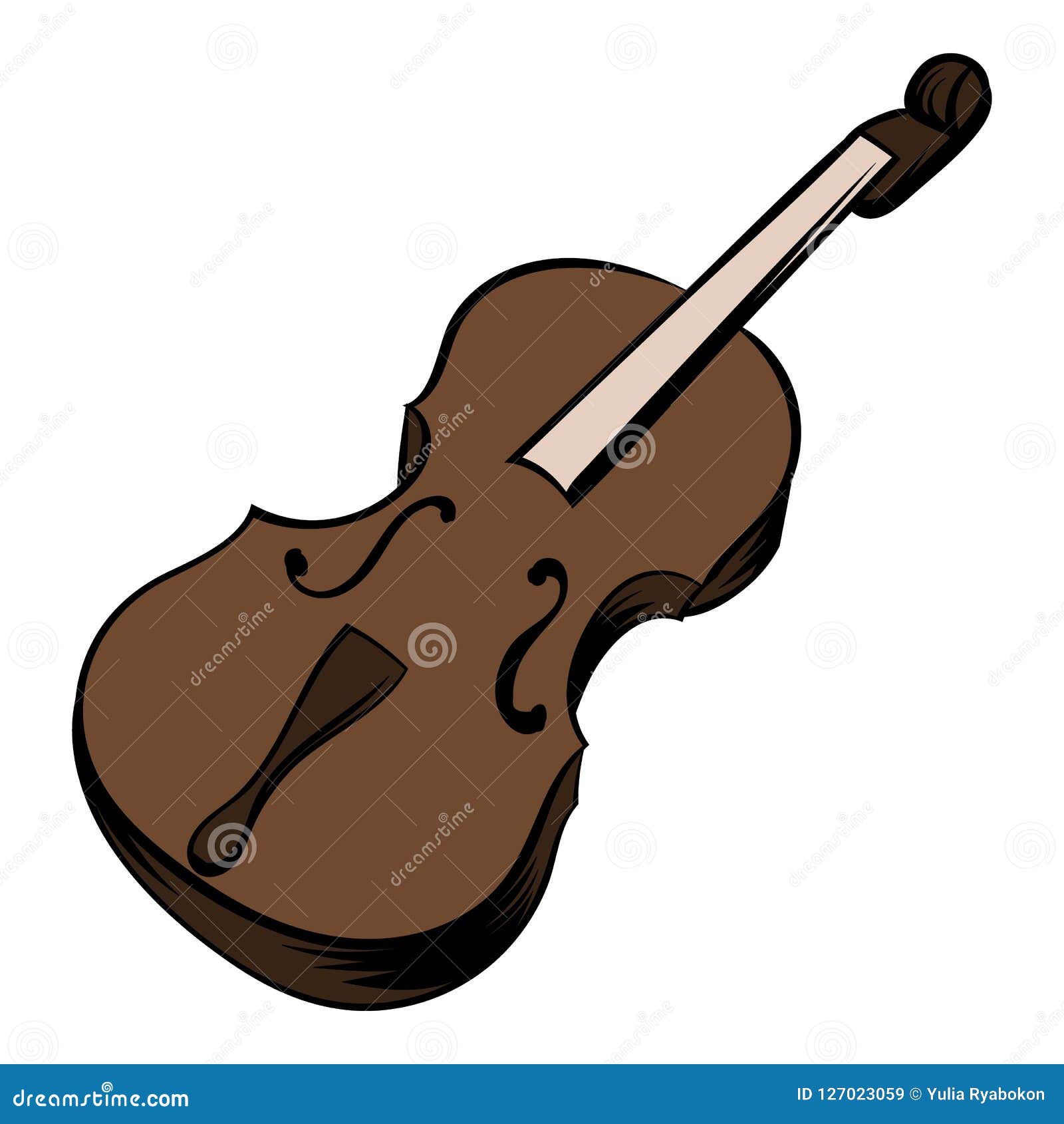 Violin icon cartoon stock illustration. Illustration of performance ...