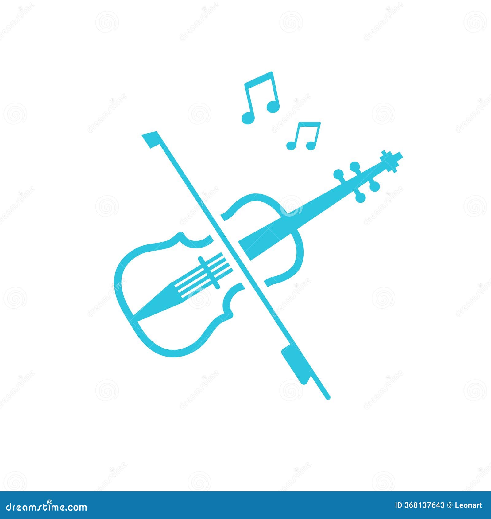 Violin Icon. Music Store Logo. Musical Instrument Symbol. Vector ...
