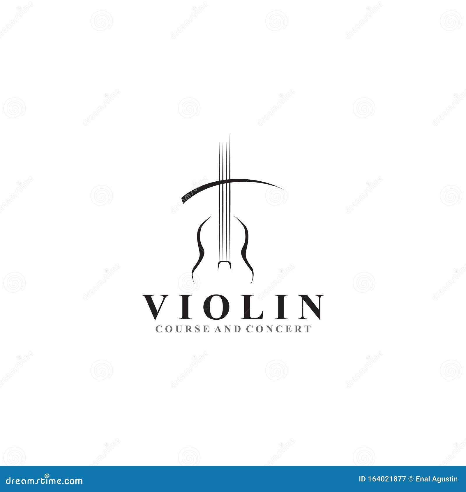 Violin Icon Logo Design Vector Template Stock Vector - Illustration of ...