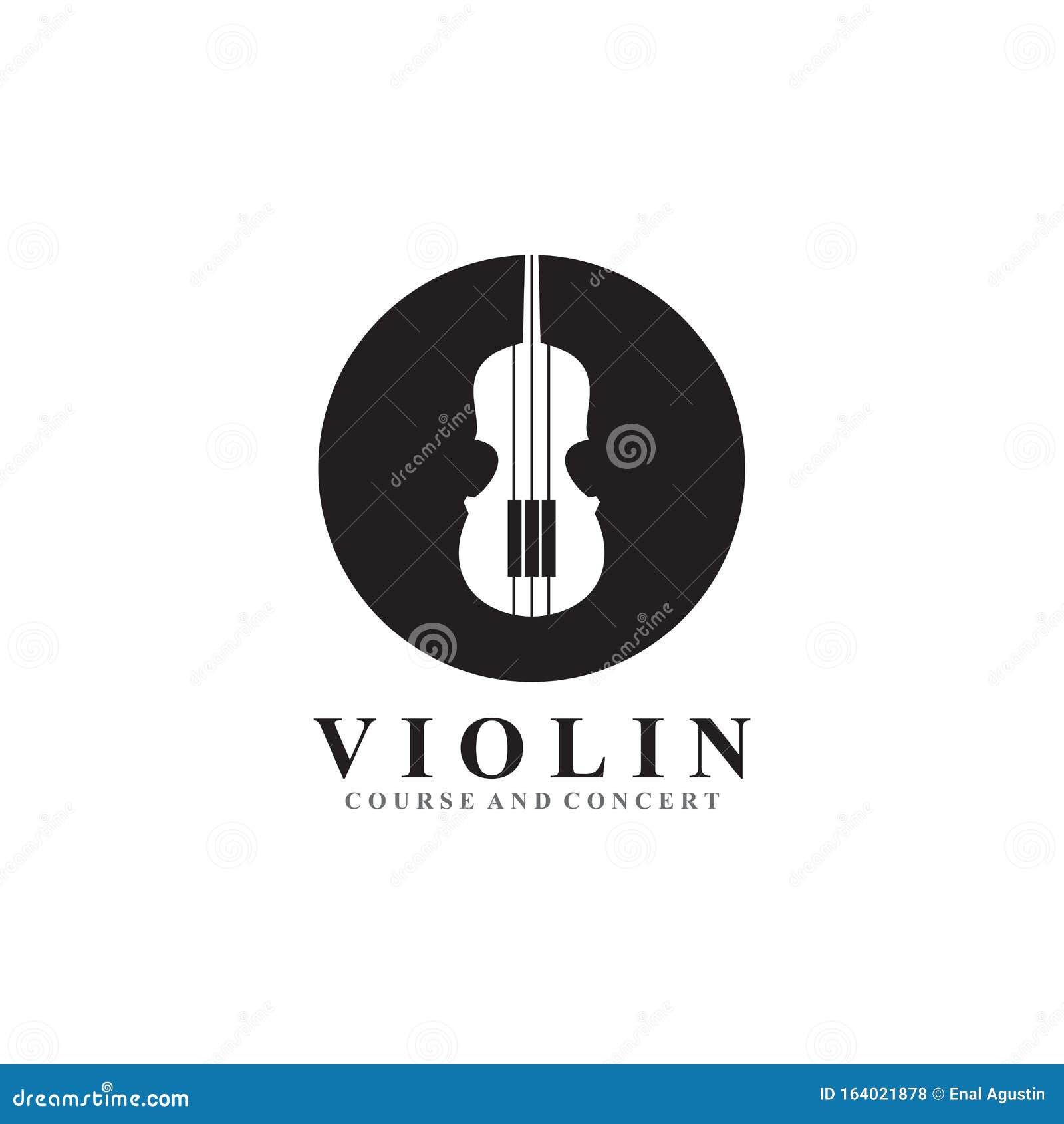 Violin Icon Logo Design Vector Template Stock Vector - Illustration of ...
