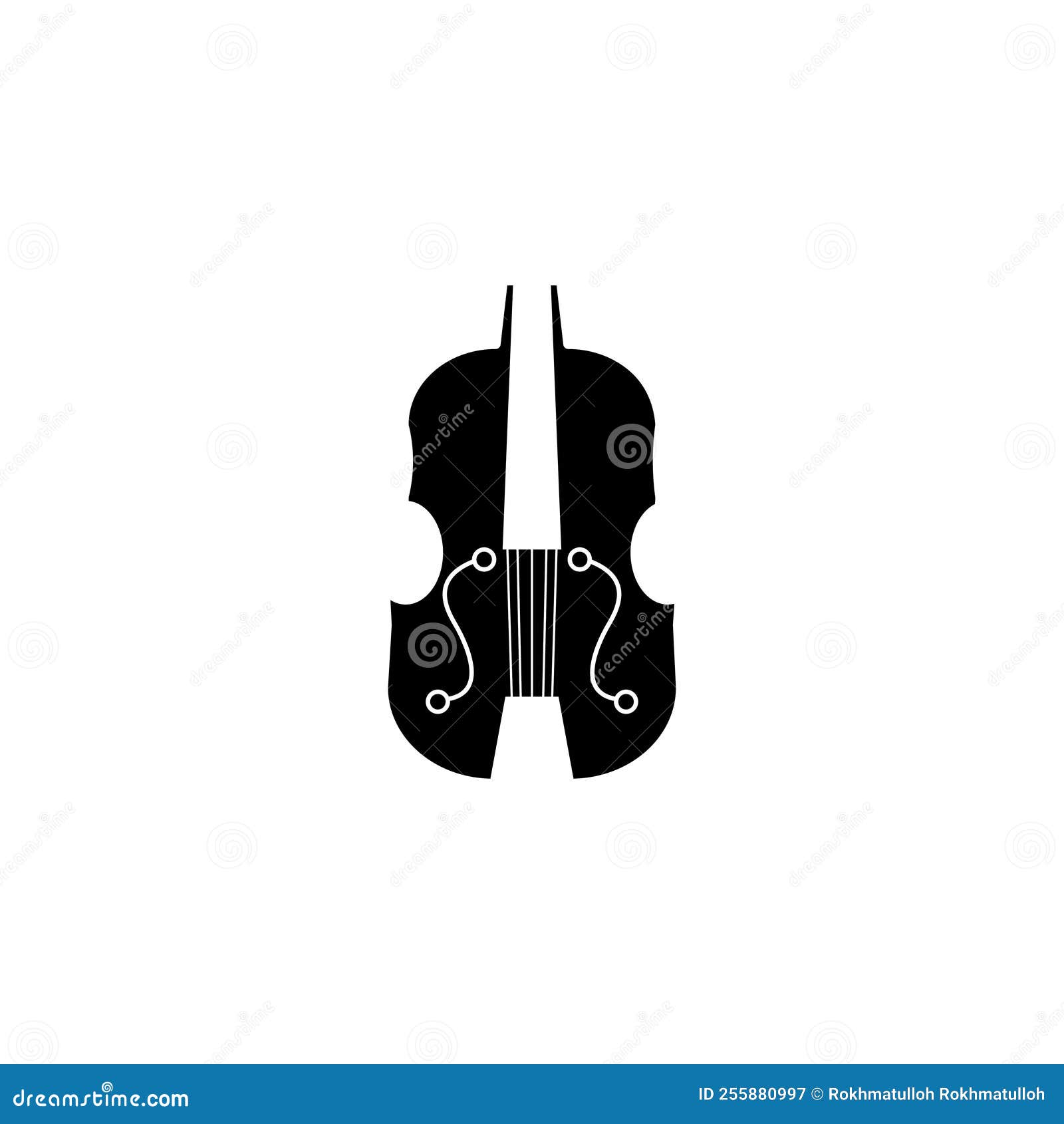Violin Icon Logo Illustration Suit Design Vector Stock Vector ...