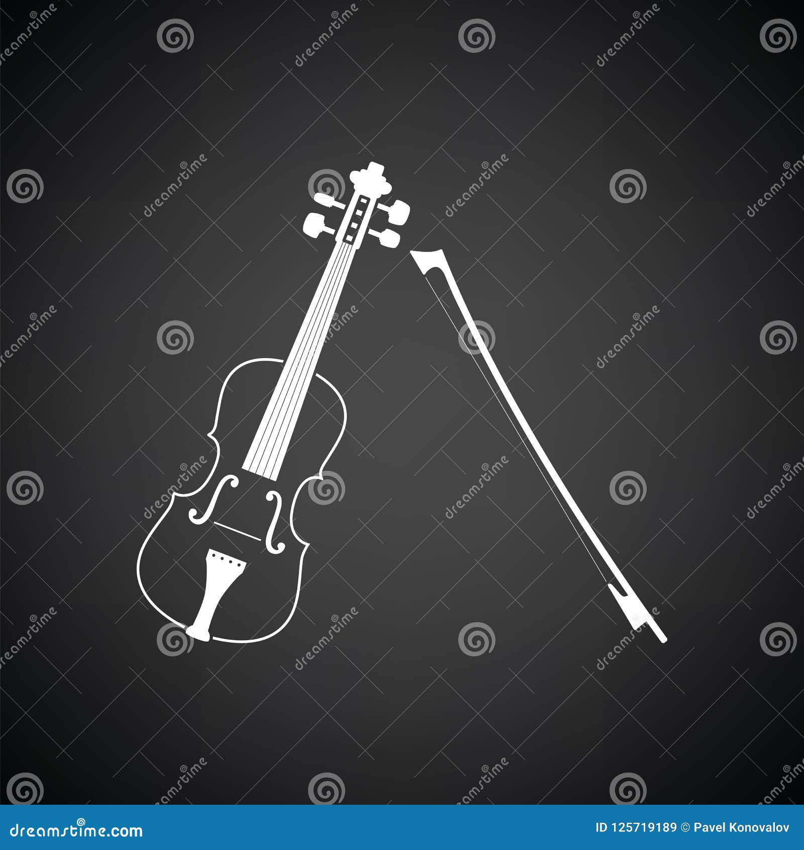 Violin Icon. Music Store Logo Badge Emblem. Musical Instrument Symbol ...