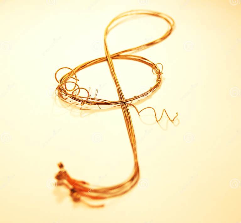 Violin key. stock photo. Image of design, classical, metal - 5220552