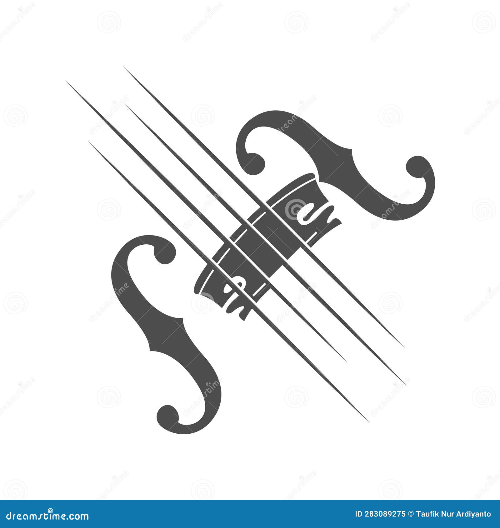 Violin logo icon design stock vector. Illustration of jazz - 283089275