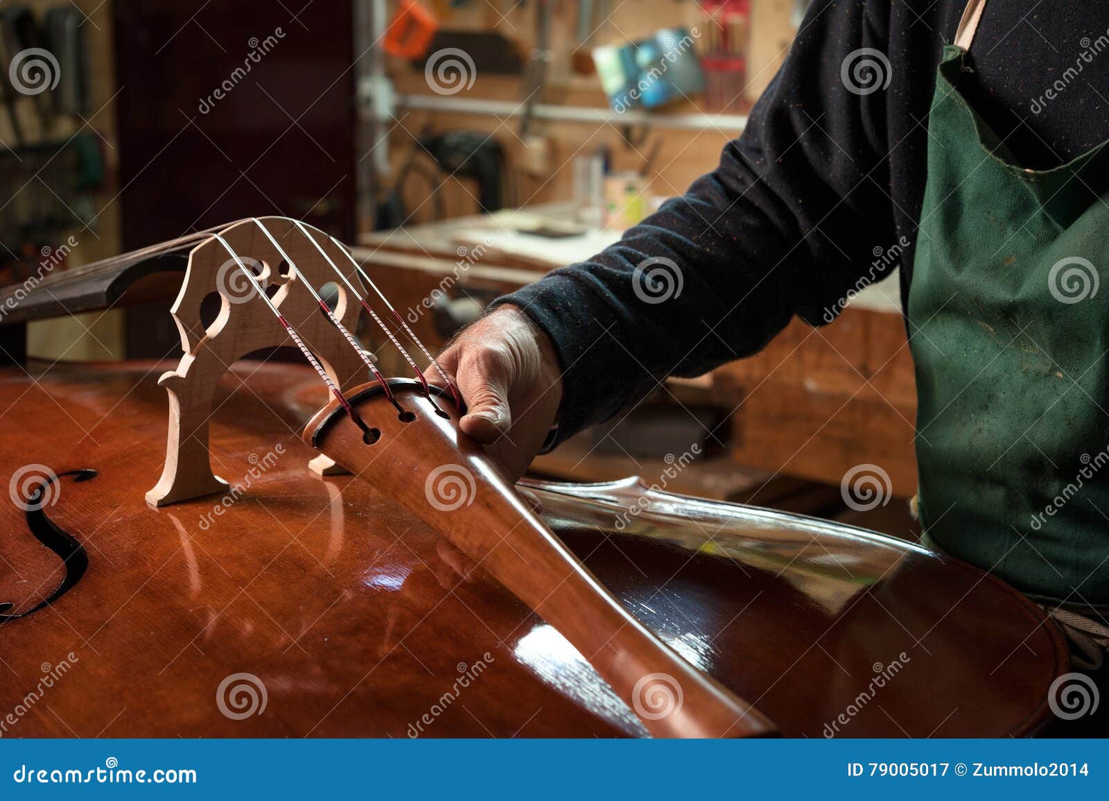 The violin-maker stock image. Image of luthiery, luthier - 79005017