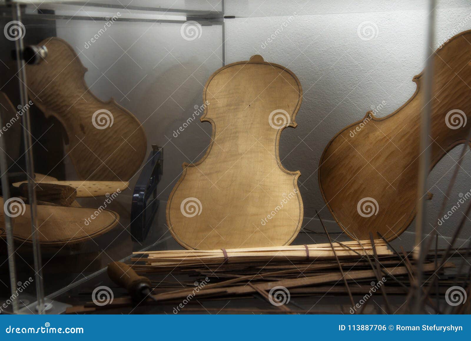 Violin Making Project, Making Corner Blocks Stock Image | CartoonDealer ...