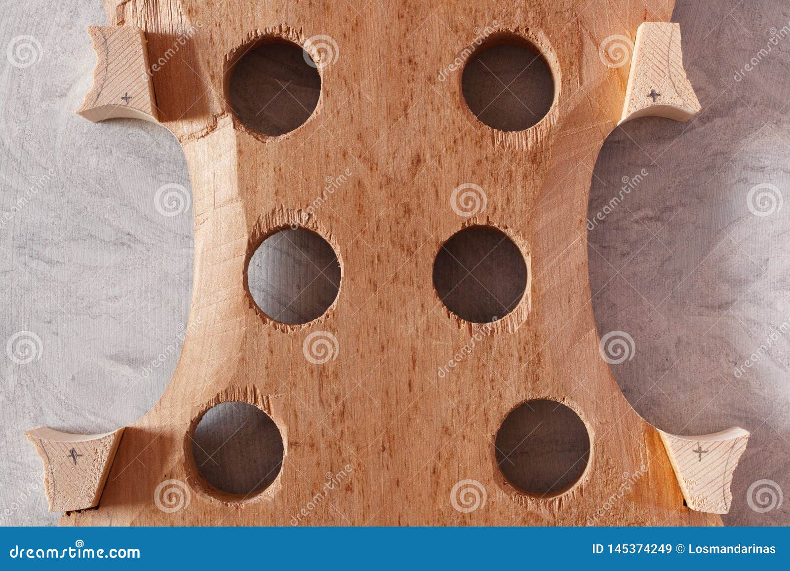 Violin Making Project, Making Corner Blocks Stock Image - Image of ...