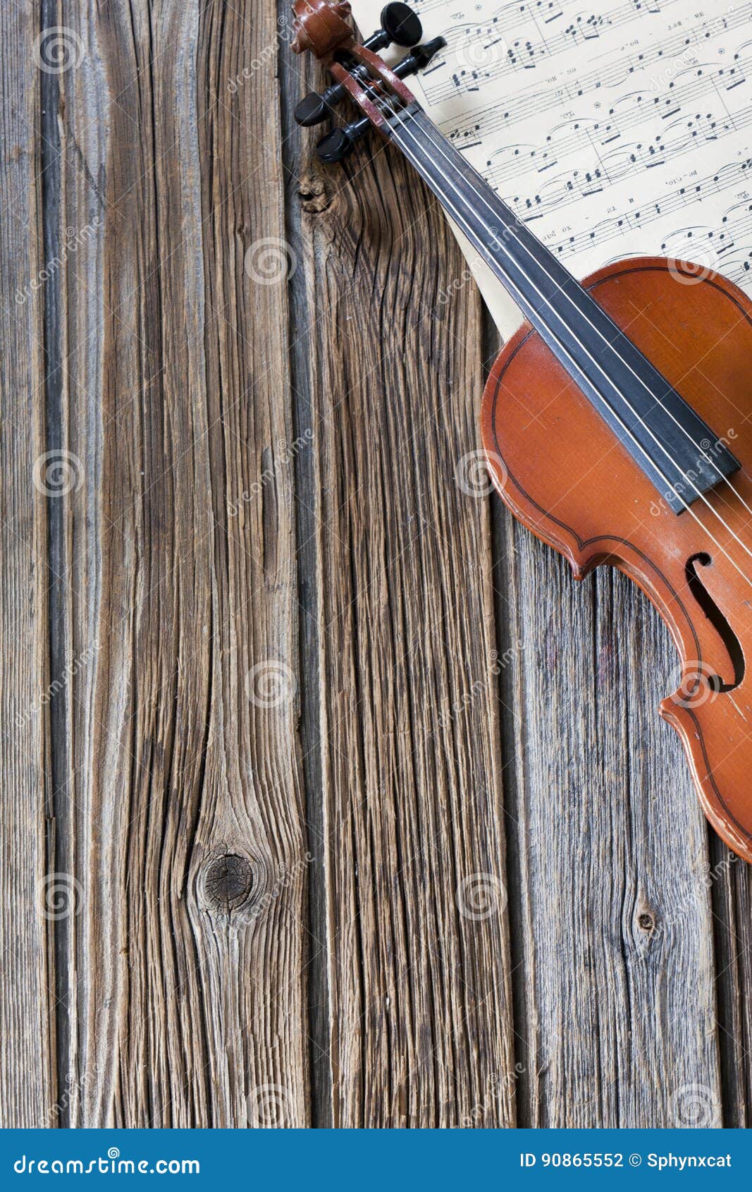 Violin on music paper stock photo. Image of strings, fiddlestick - 90865552