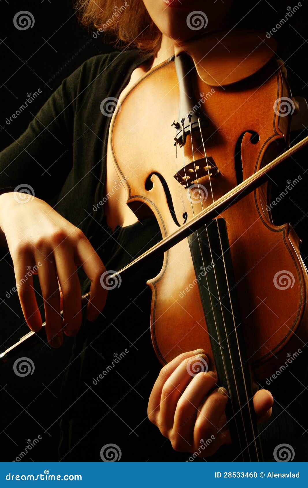 Violin Musical Instruments Violinist Hands Stock Photo - Image of ...