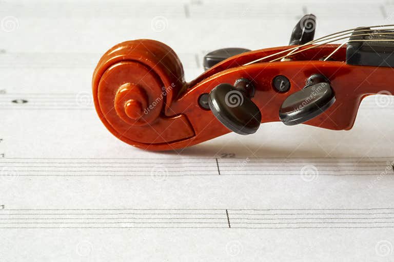 Violin on note paper stock photo. Image of violin, retro - 182891898