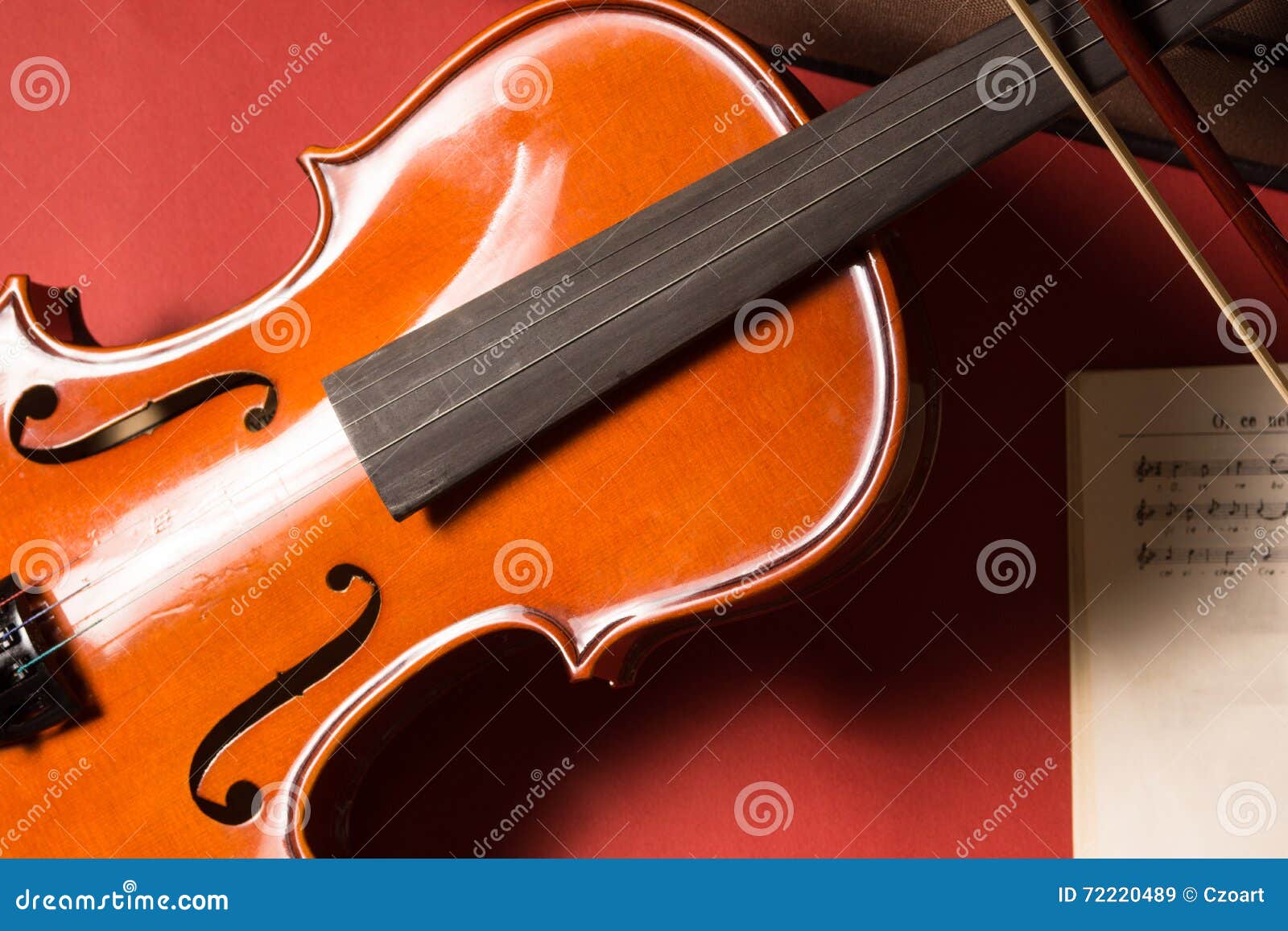 Violin stock image. Image of sound, instrument, brown - 72220489