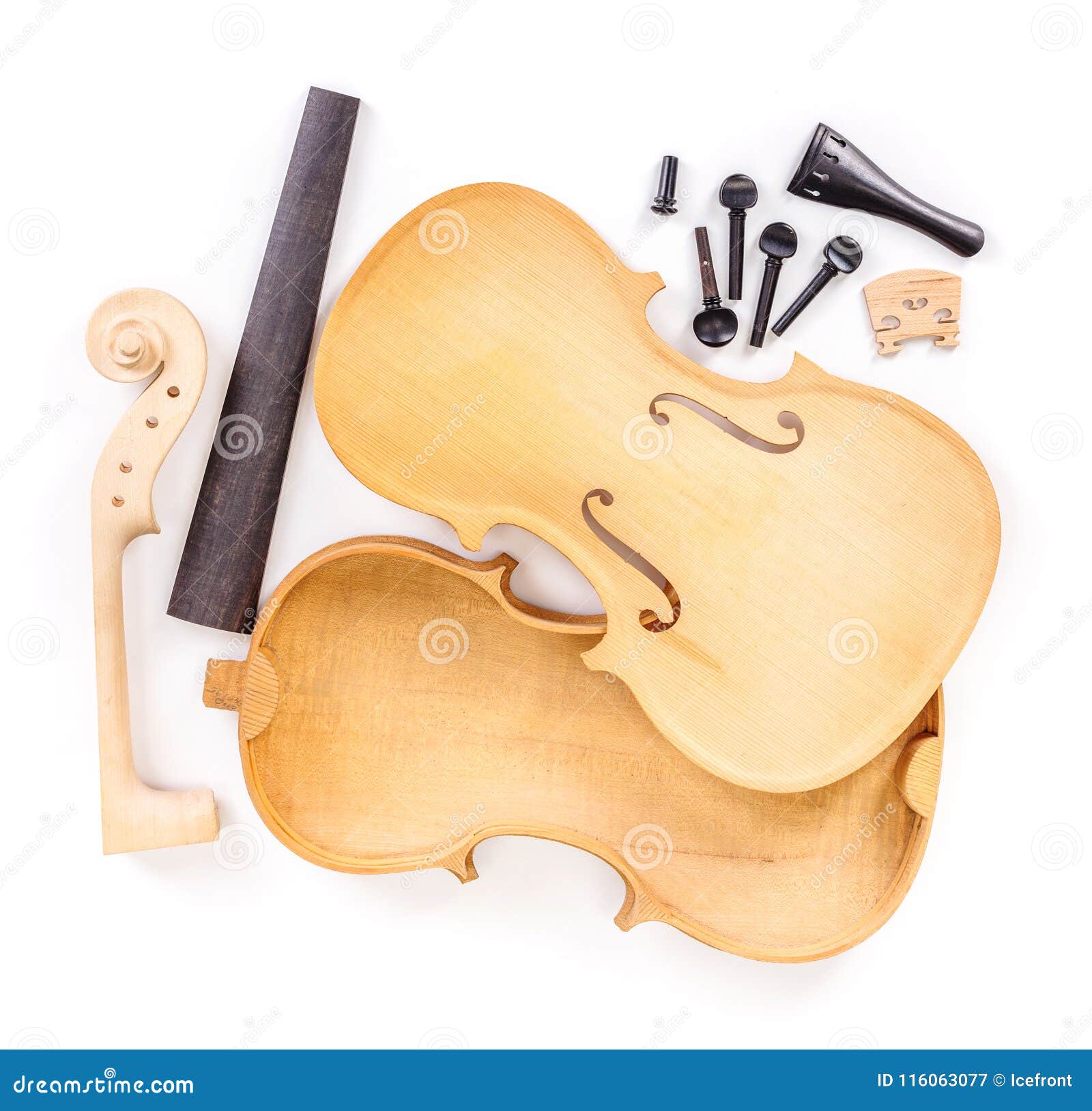 Violin parts stock image. Image of neck, fingerboard - 116063077