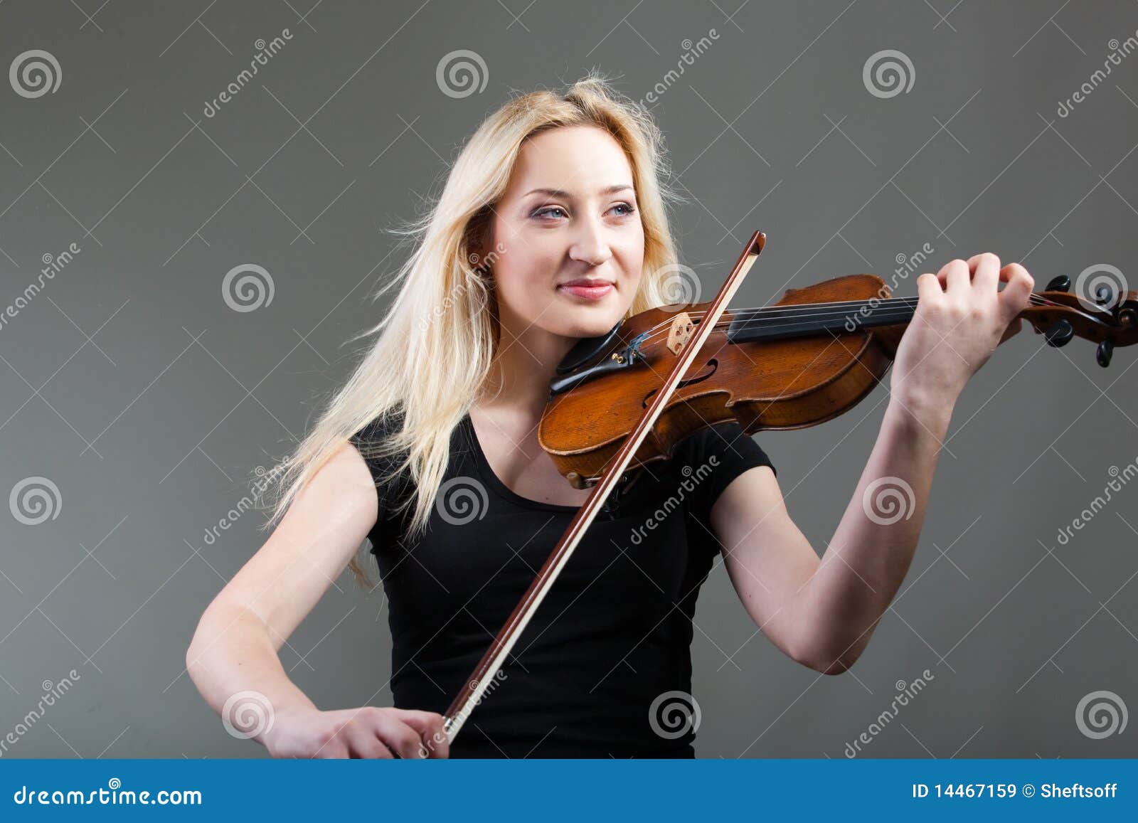 Violin player stock image. Image of playing, gray, concert - 14467159
