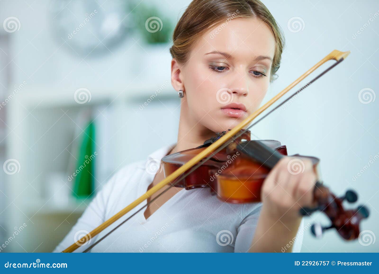 Violin player stock image. Image of concert, charming - 22926757