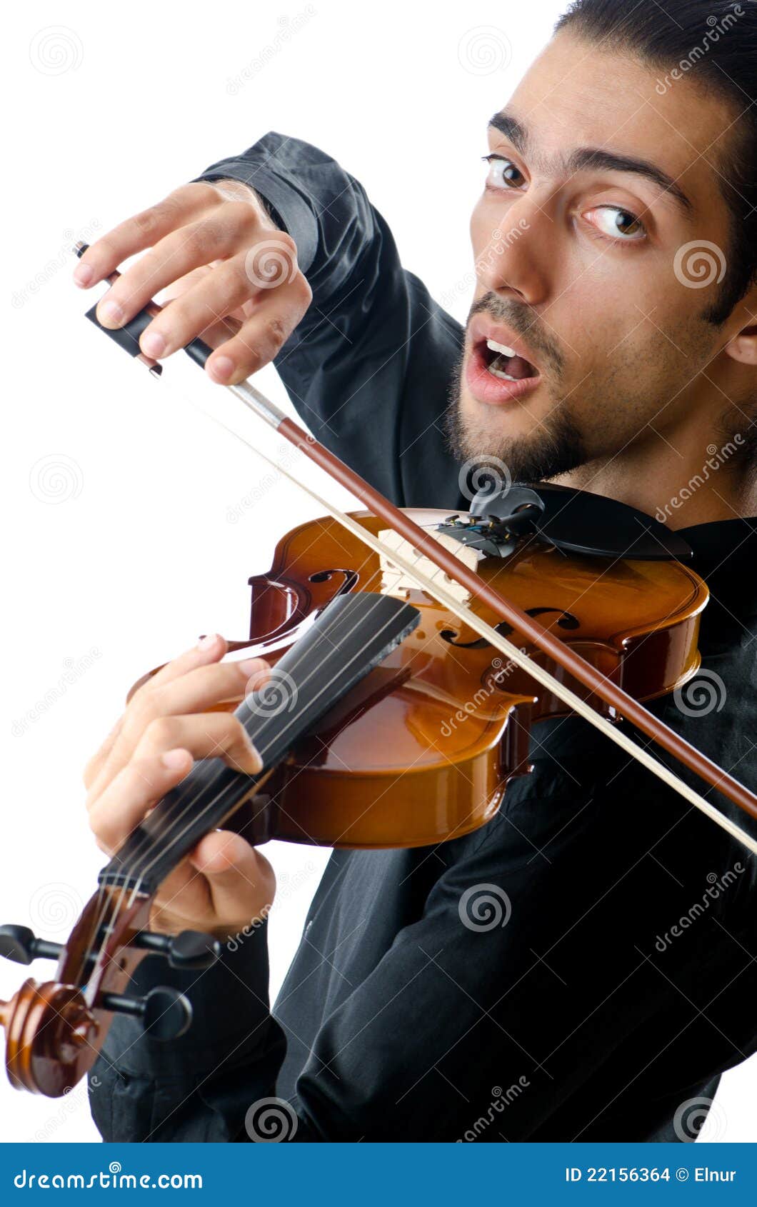 Violin player isolated stock photo. Image of composition - 22156364