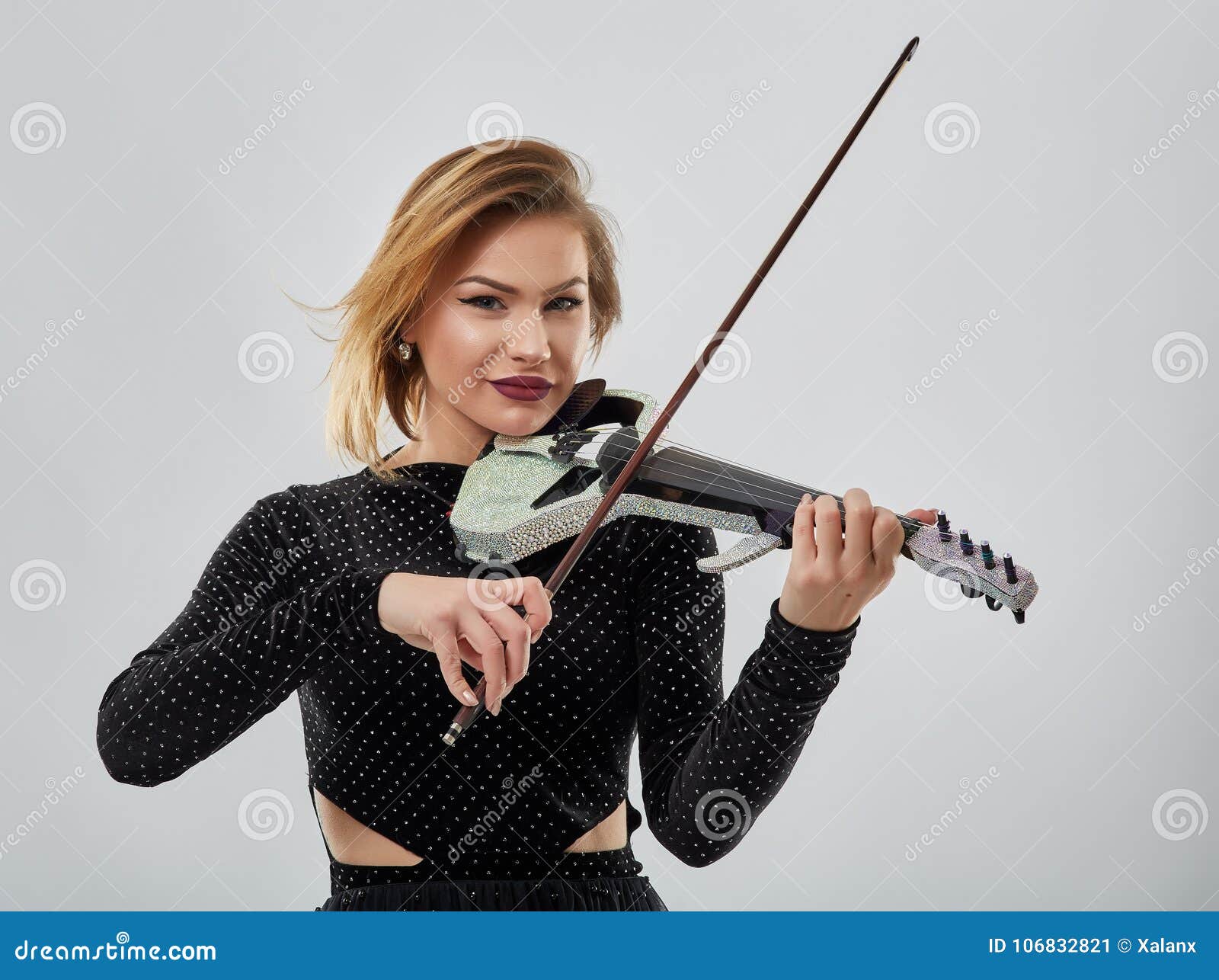 Violin player lady stock image. Image of musician, music - 106832821