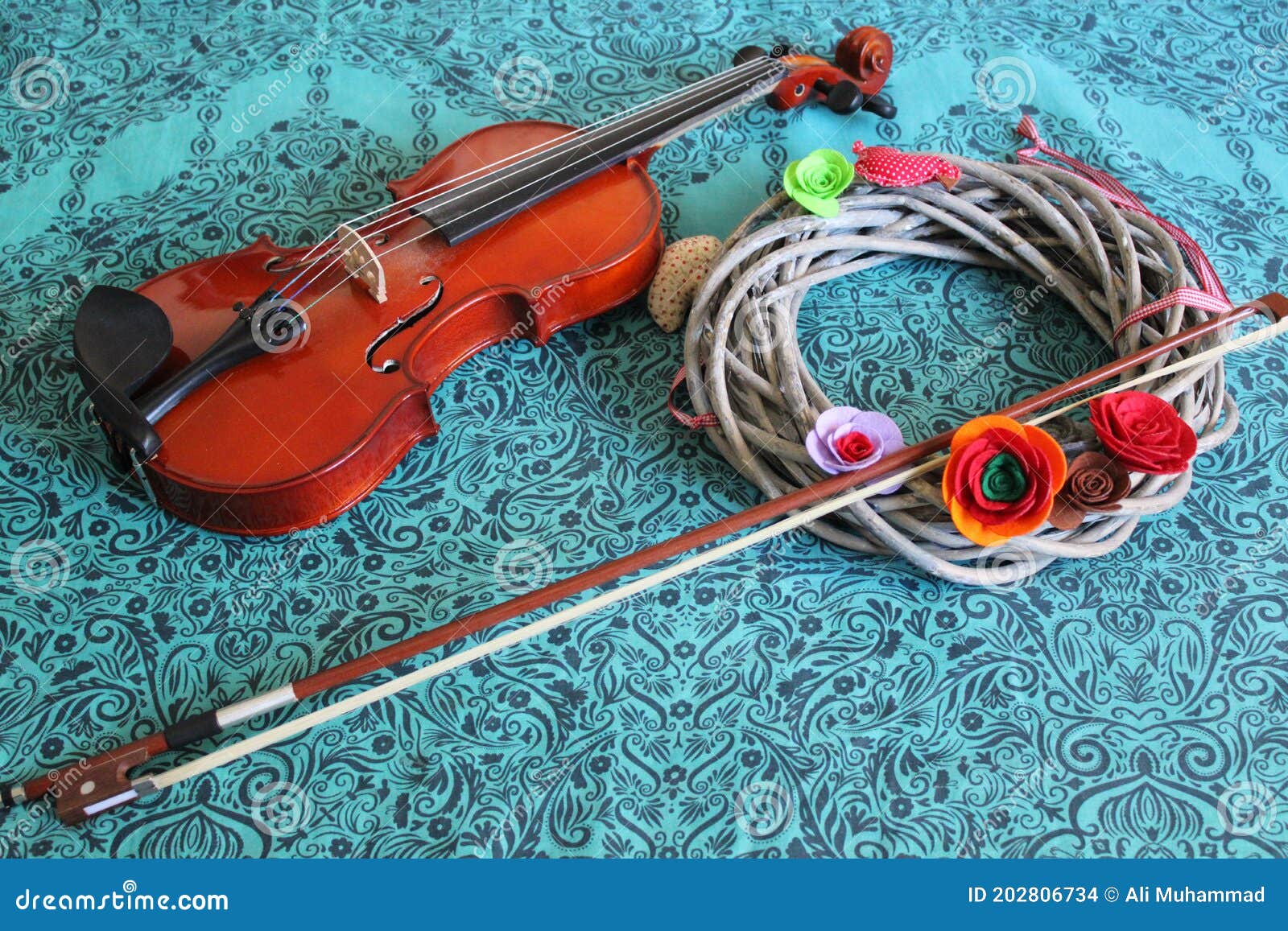 Violin Romantic Musical Instrument Also Called Fiddle and Viola Stock ...