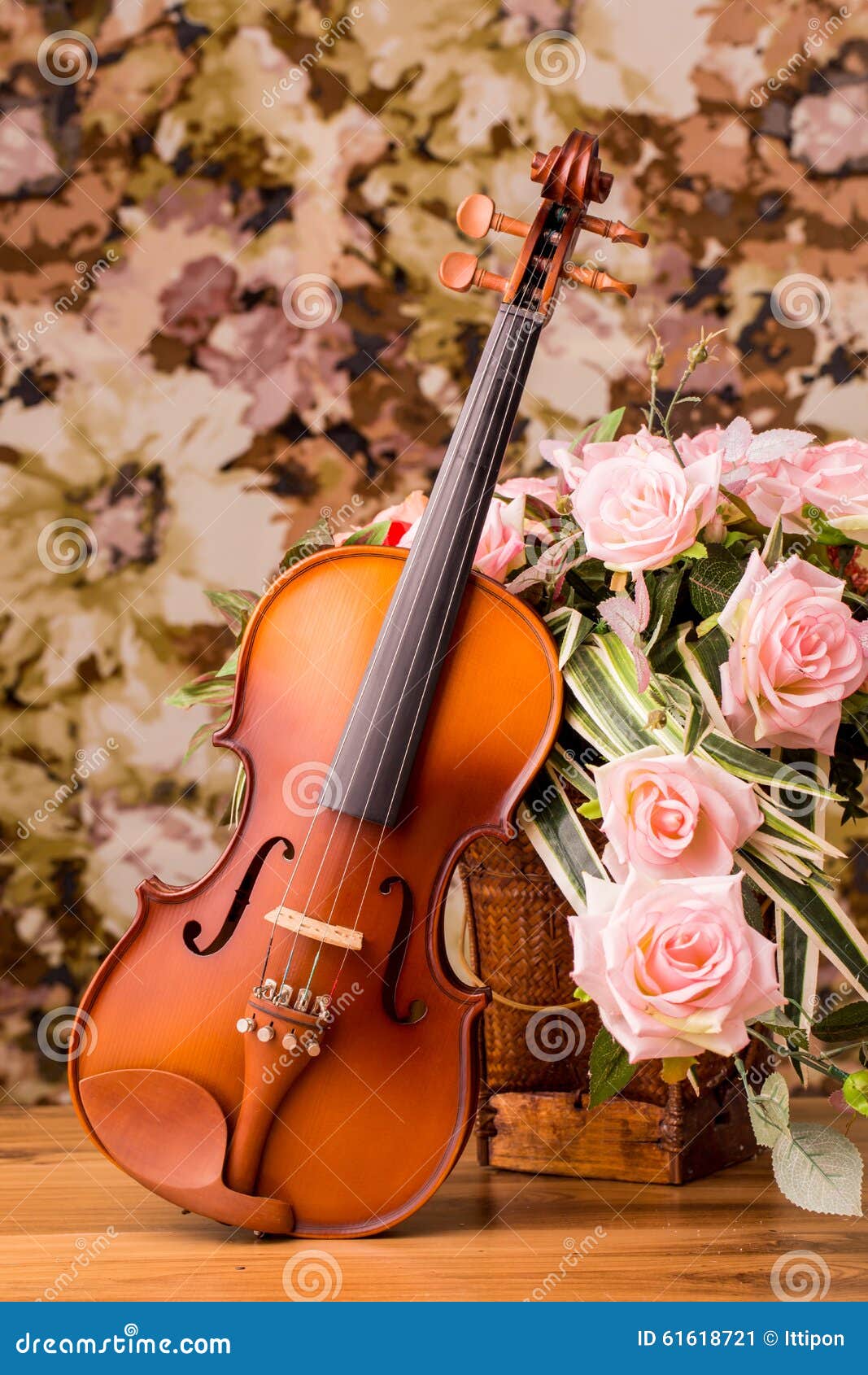 Violin and rose stock image. Image of concert, music - 61618721