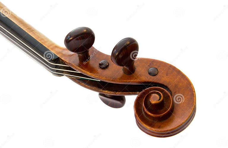 Violin Scroll stock photo. Image of musical, carved, violin - 16280260