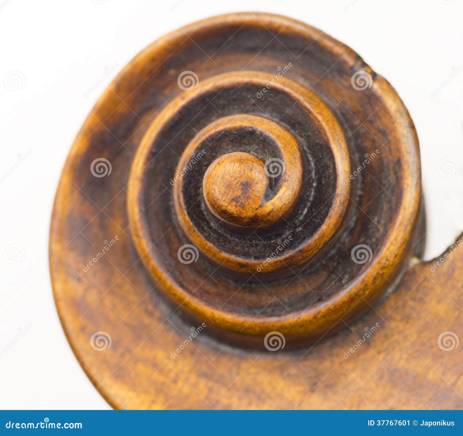 Violin scroll stock image. Image of fiddle, fiddler, isolated - 37767601